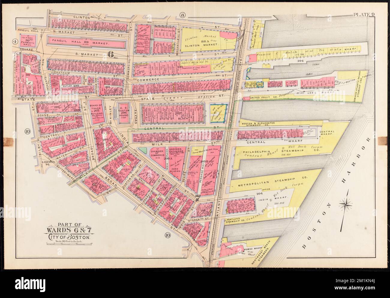 Atlas of the city of Boston, Boston proper and Back Bay : plate 9 ...