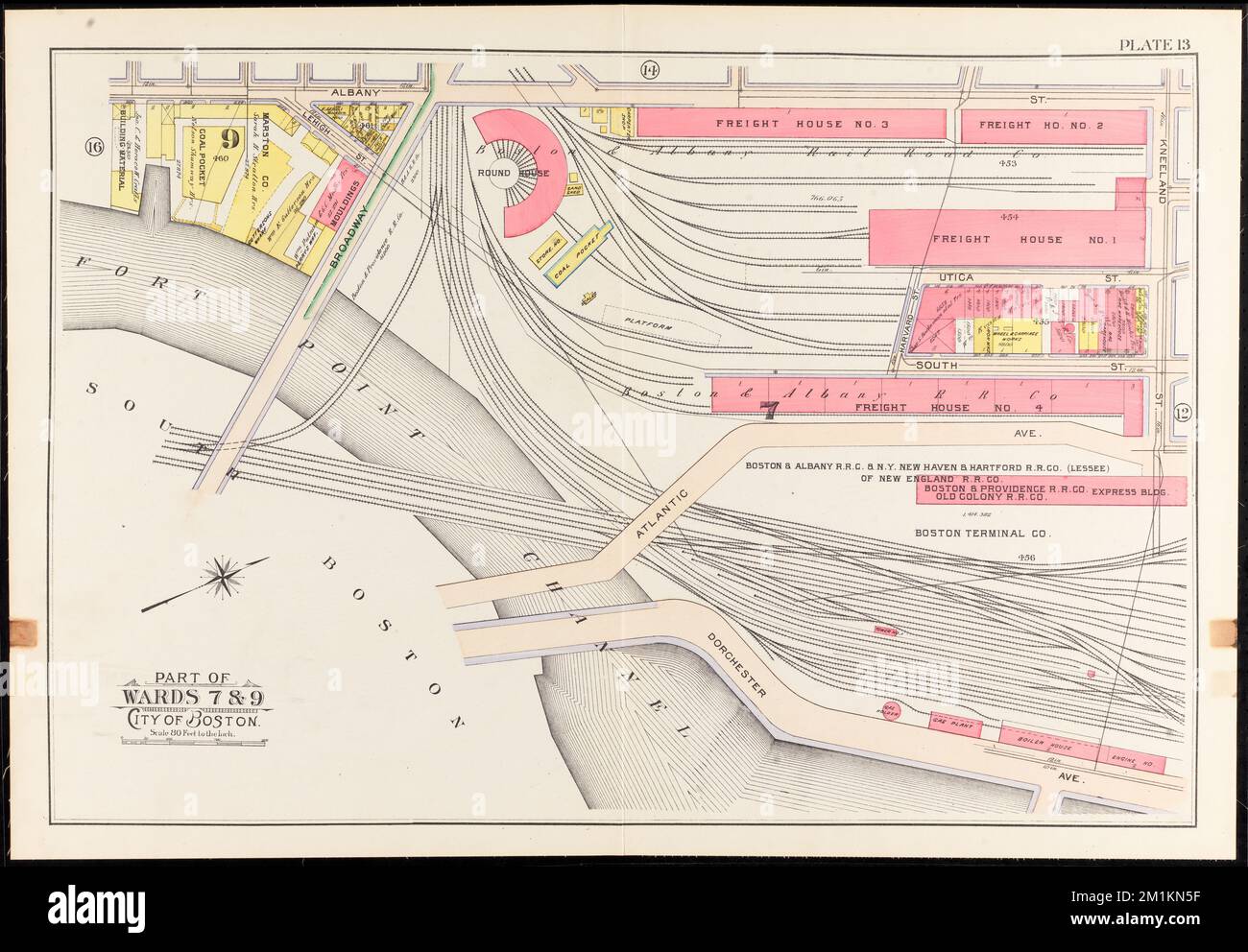 Atlas of the city of Boston, Boston proper and Back Bay : plate 13 ...