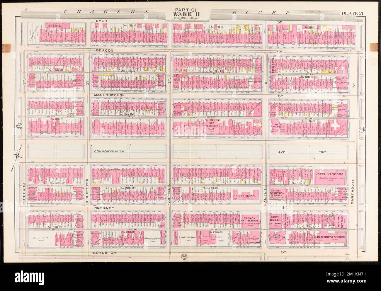 Atlas of the city of Boston, Boston proper and Back Bay : plate 21 ...