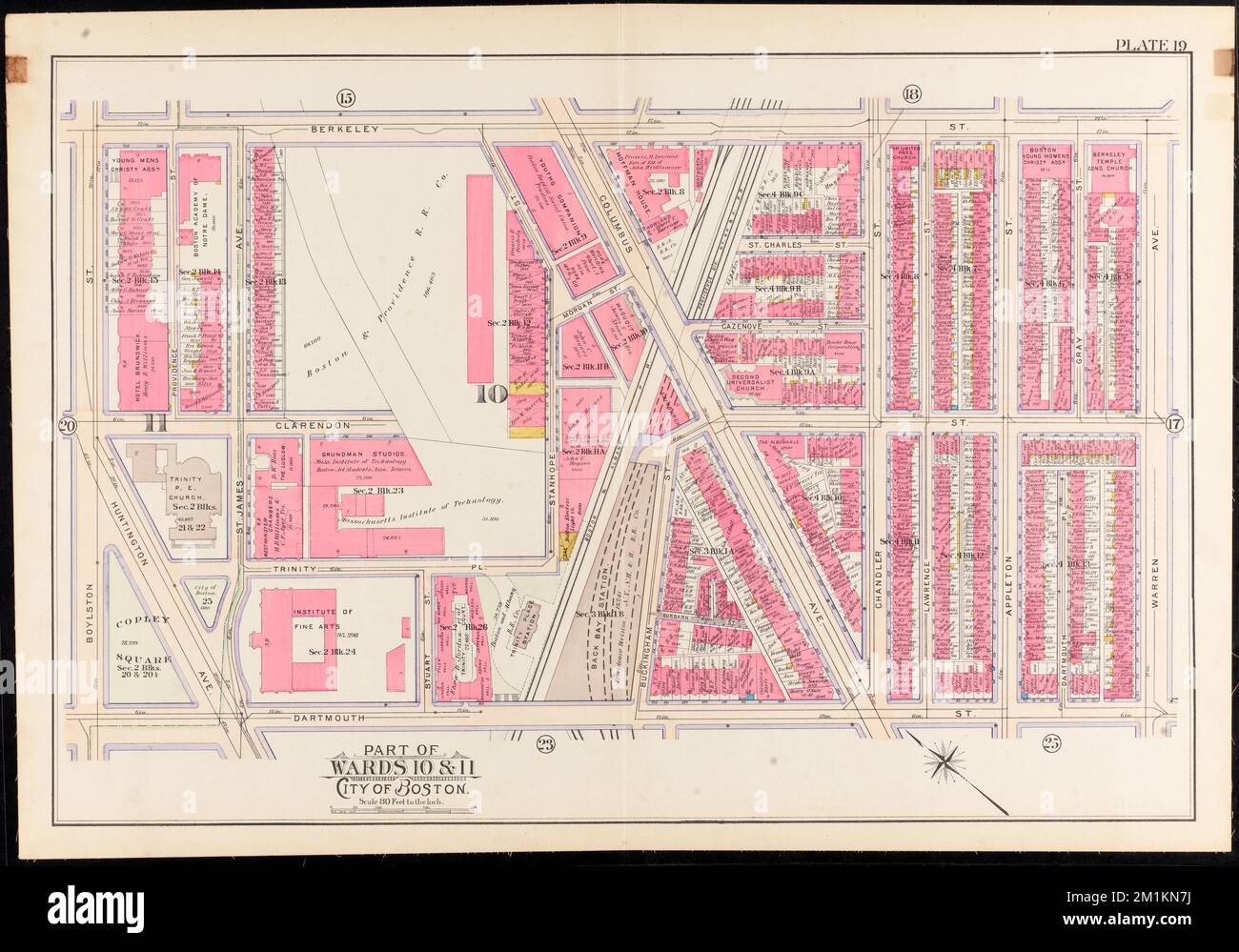 Atlas of the city of Boston, Boston proper and Back Bay : plate 19 ...