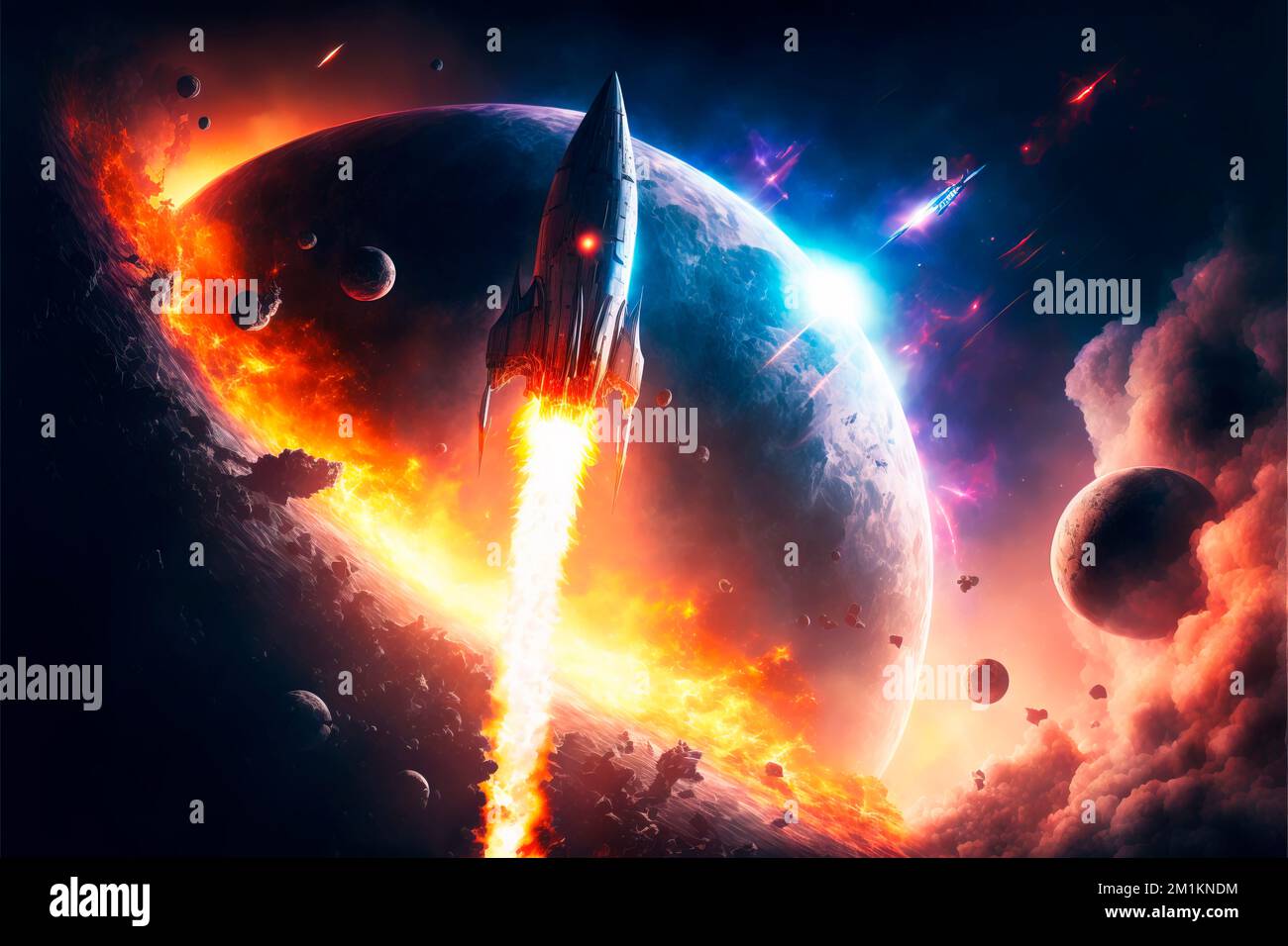 Cosmic combat hi-res stock photography and images - Alamy