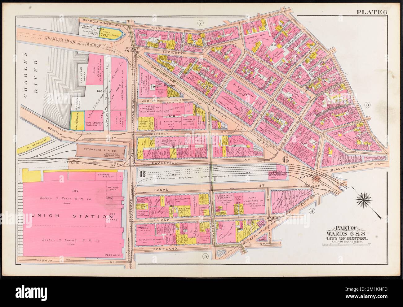 Atlas of the city of Boston, Boston proper and Back Bay : plate 6 ...