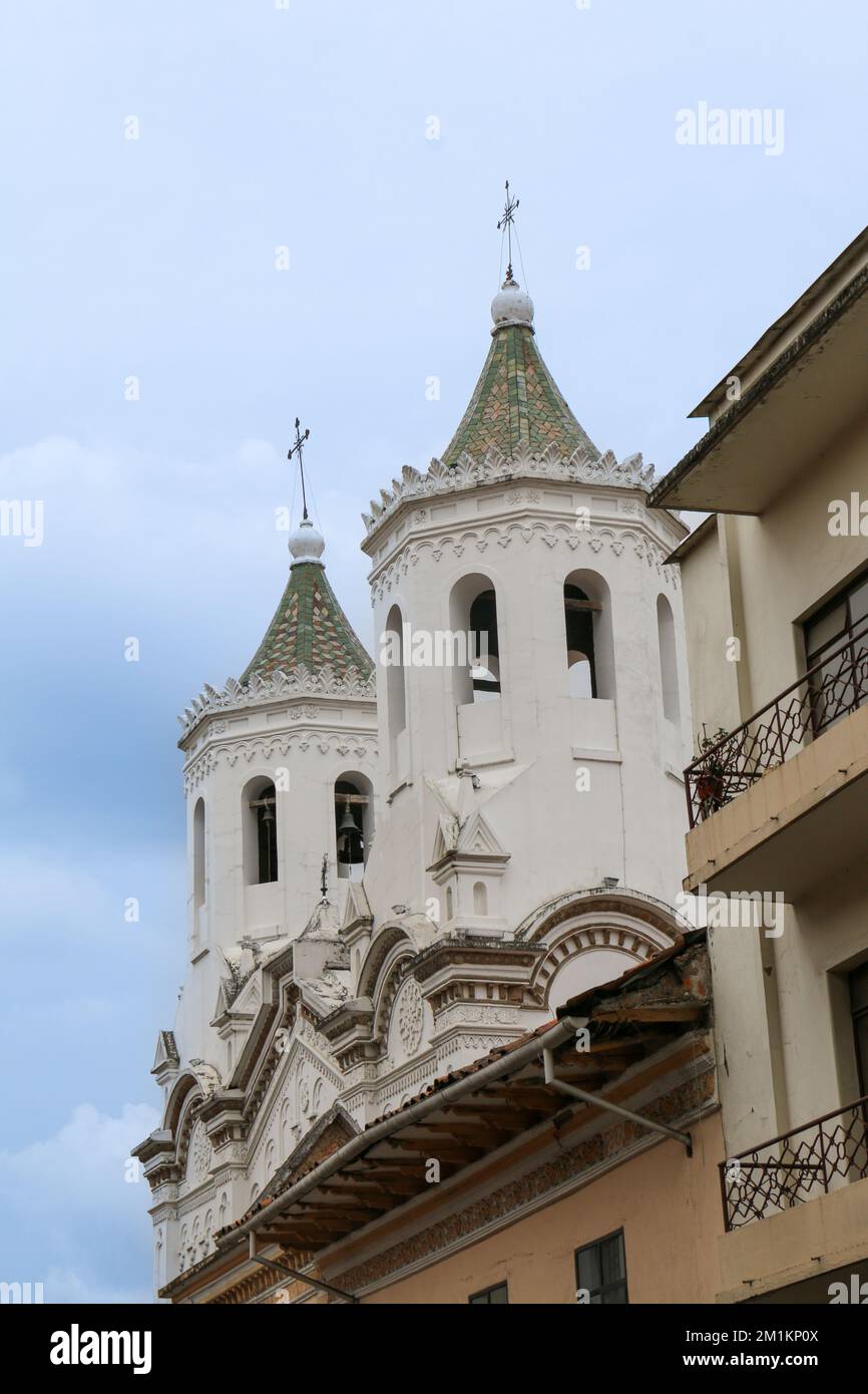 A vertical shot of the Spanish Colonial Catholic Christian Church in ...