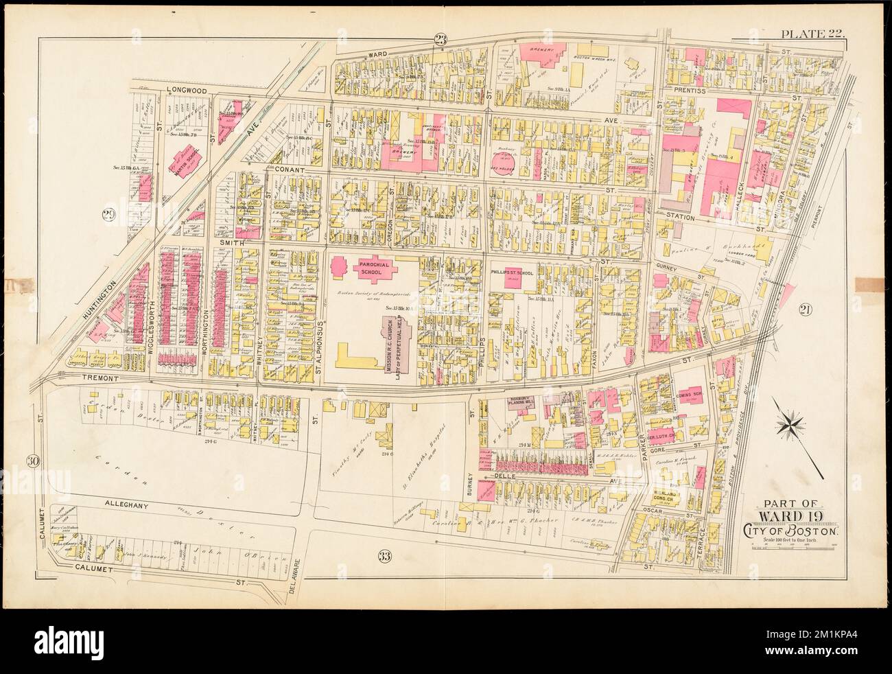 Atlas of the city of Boston, Boston proper and Roxbury : plate 22 ...