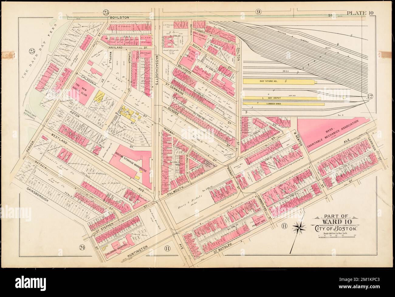 Atlas of the city of Boston, Boston proper and Roxbury : plate 10 ...