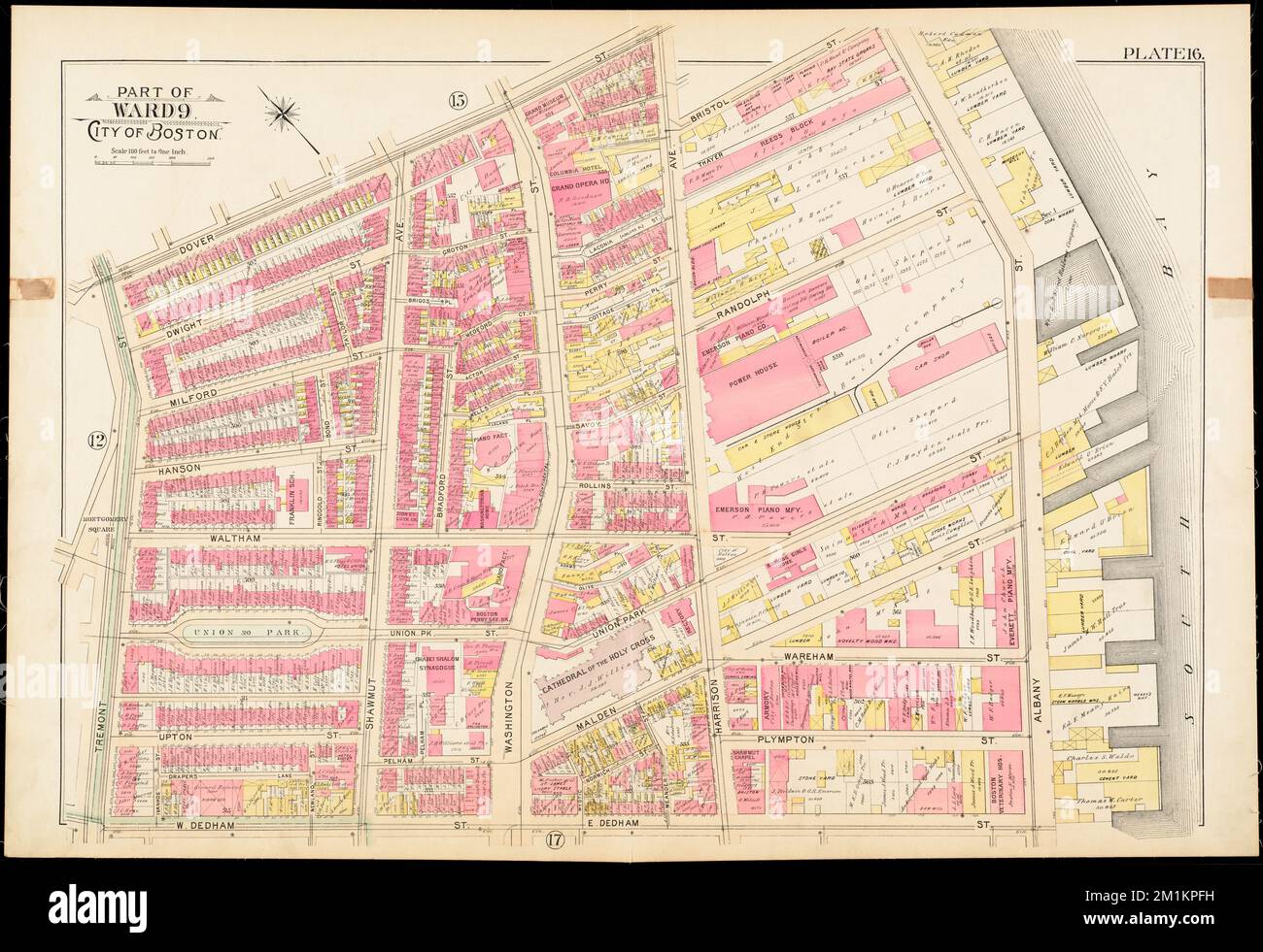Atlas of the city of Boston, Boston proper and Roxbury : plate 16 ...