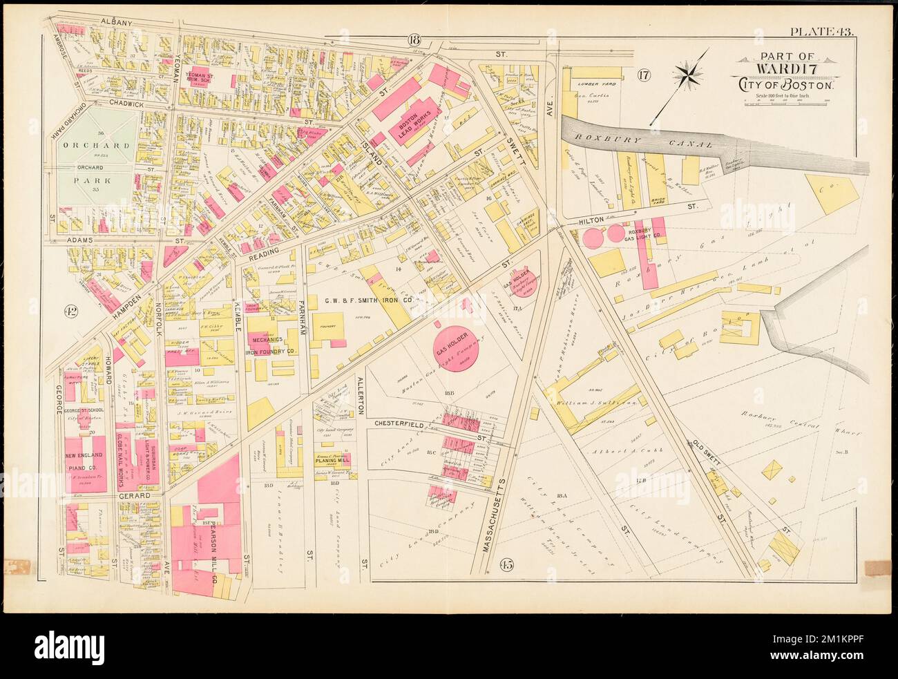 Atlas of the city of Boston, Boston proper and Roxbury : plate 43 ...