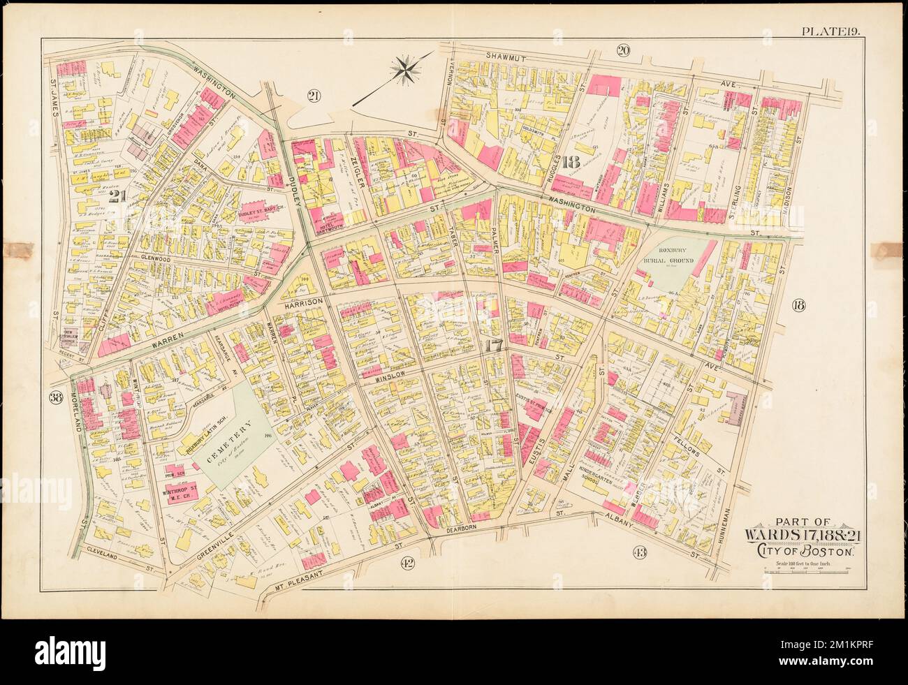 Atlas of the city of Boston, Boston proper and Roxbury : plate 19 ...