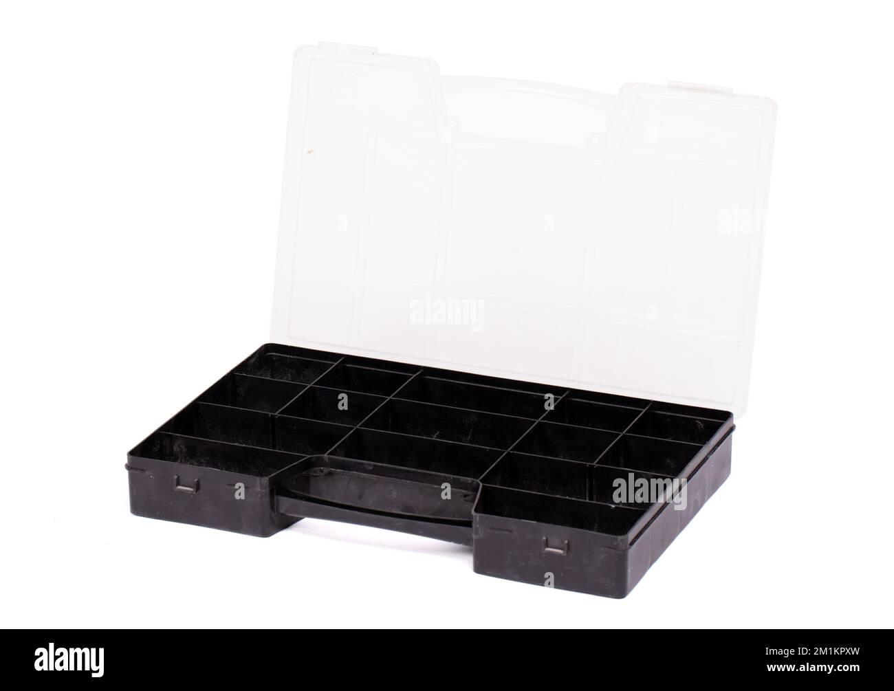 Old plastic box isolated on white background Stock Photo - Alamy