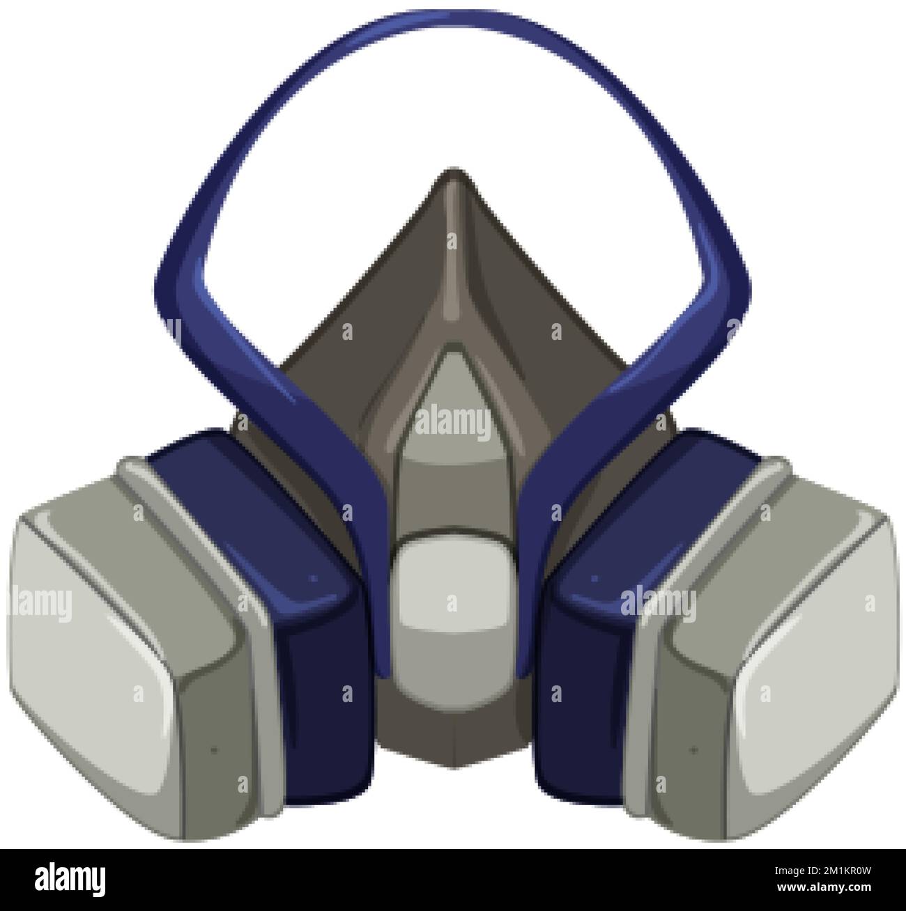 face respirator mask cartoon vector illustration Stock Vector Image ...