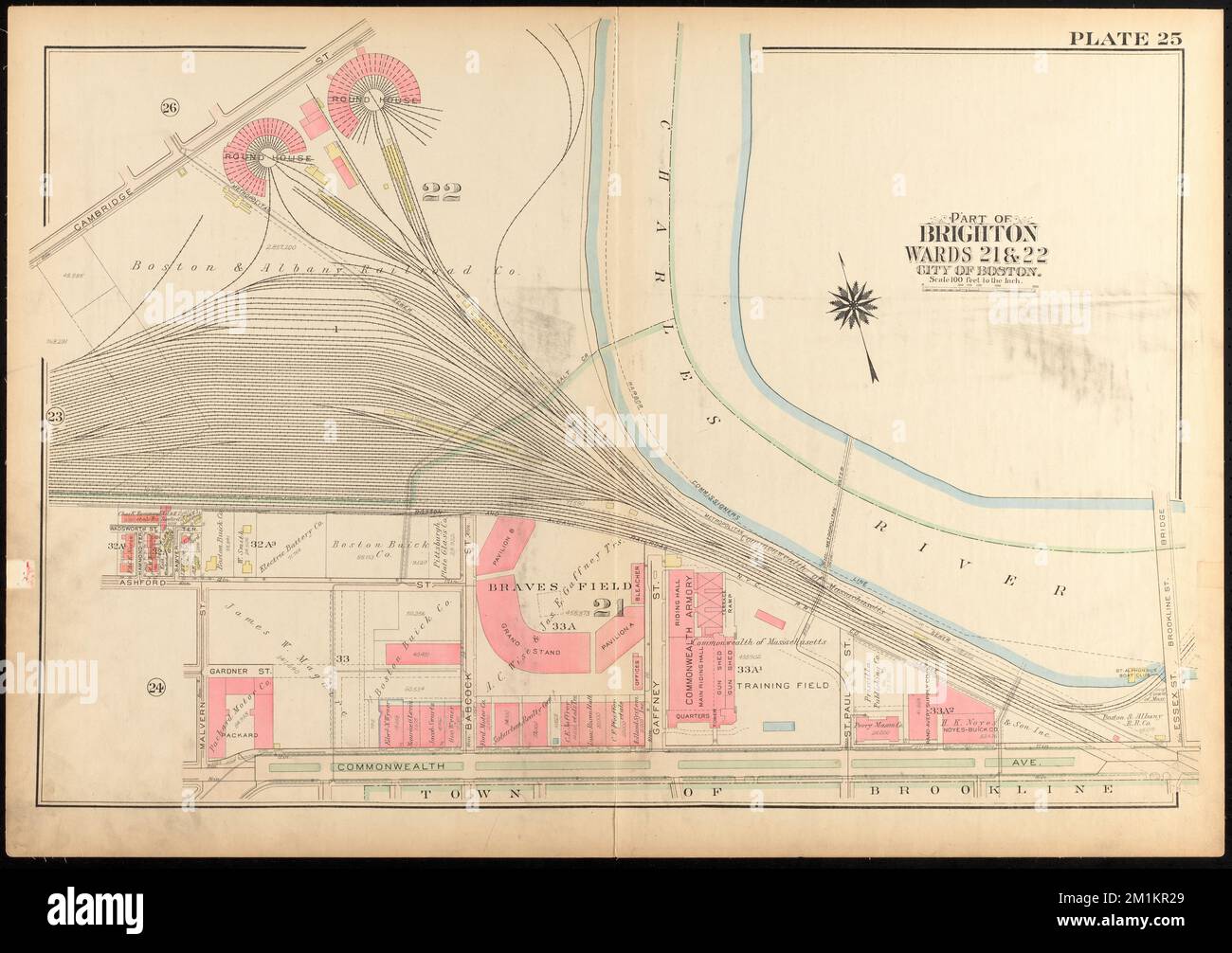 Atlas of the city of Boston, Brighton : plate 25 , Boston Mass., Maps ...