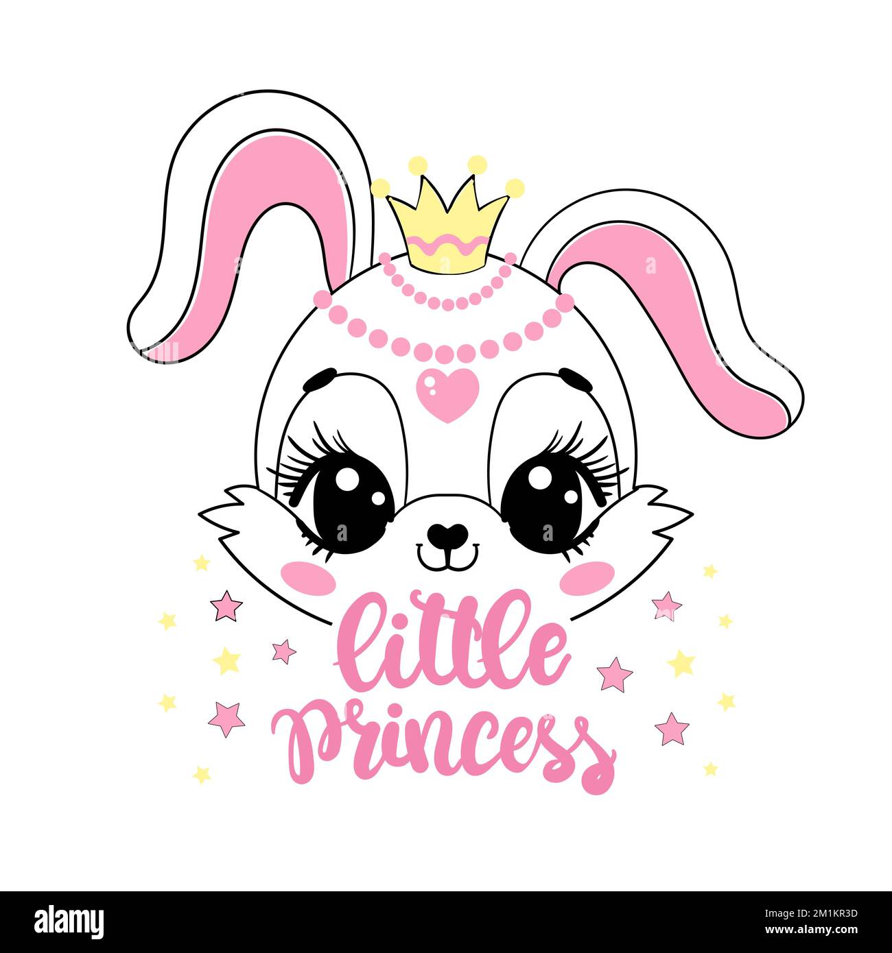Little girl with crown Cut Out Stock Images & Pictures - Alamy