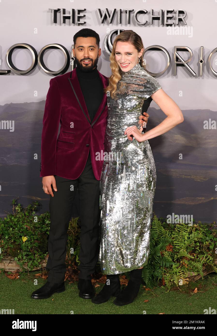 Zach Wyatt and Lizzie Annis, The Witcher: Blood Origin - World Premiere ...