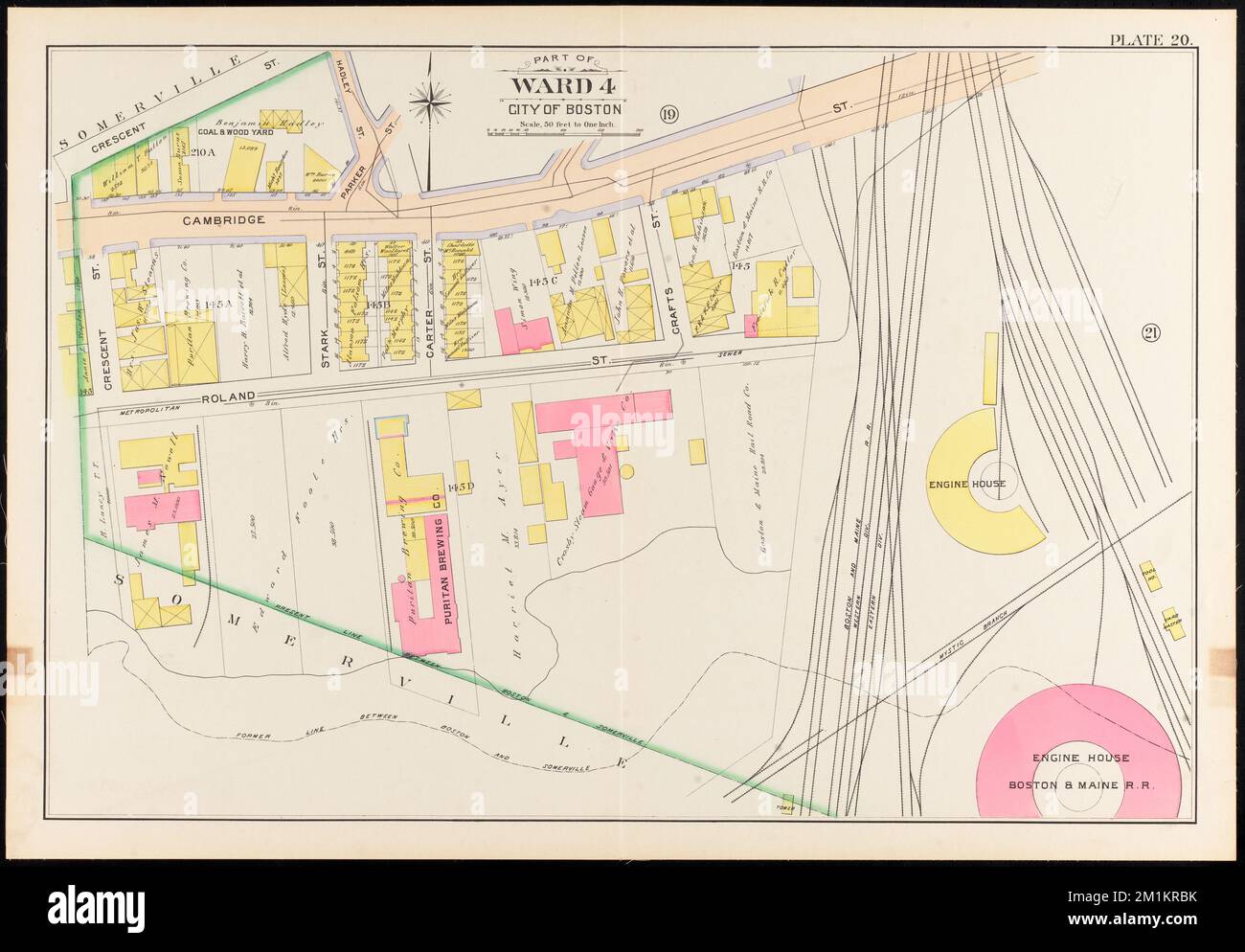 Atlas of the city of Boston, Charlestown : plate 20 , Boston Mass ...