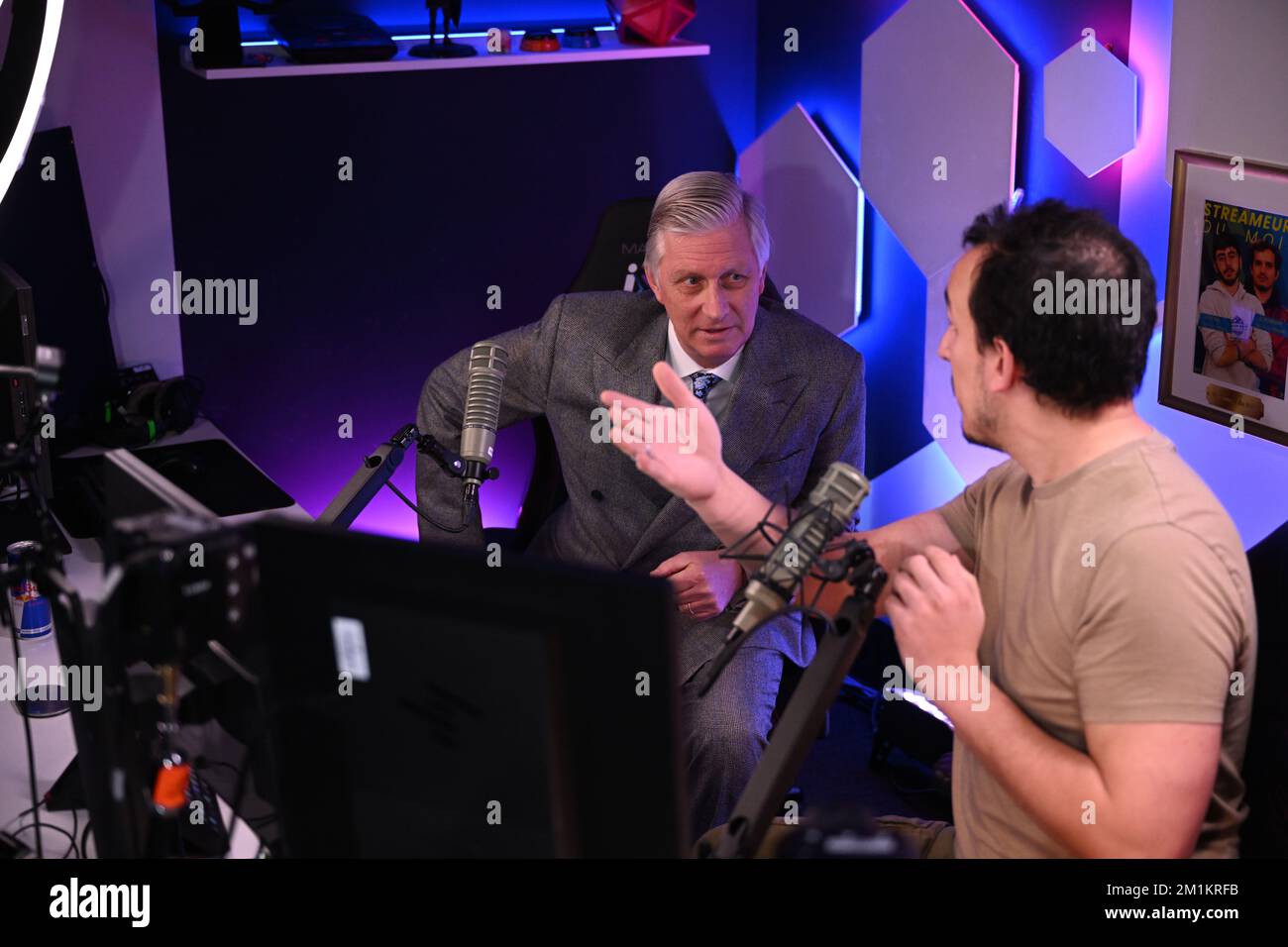 King Philippe - Filip of Belgium and 'Krolay' pictured during a royal ...