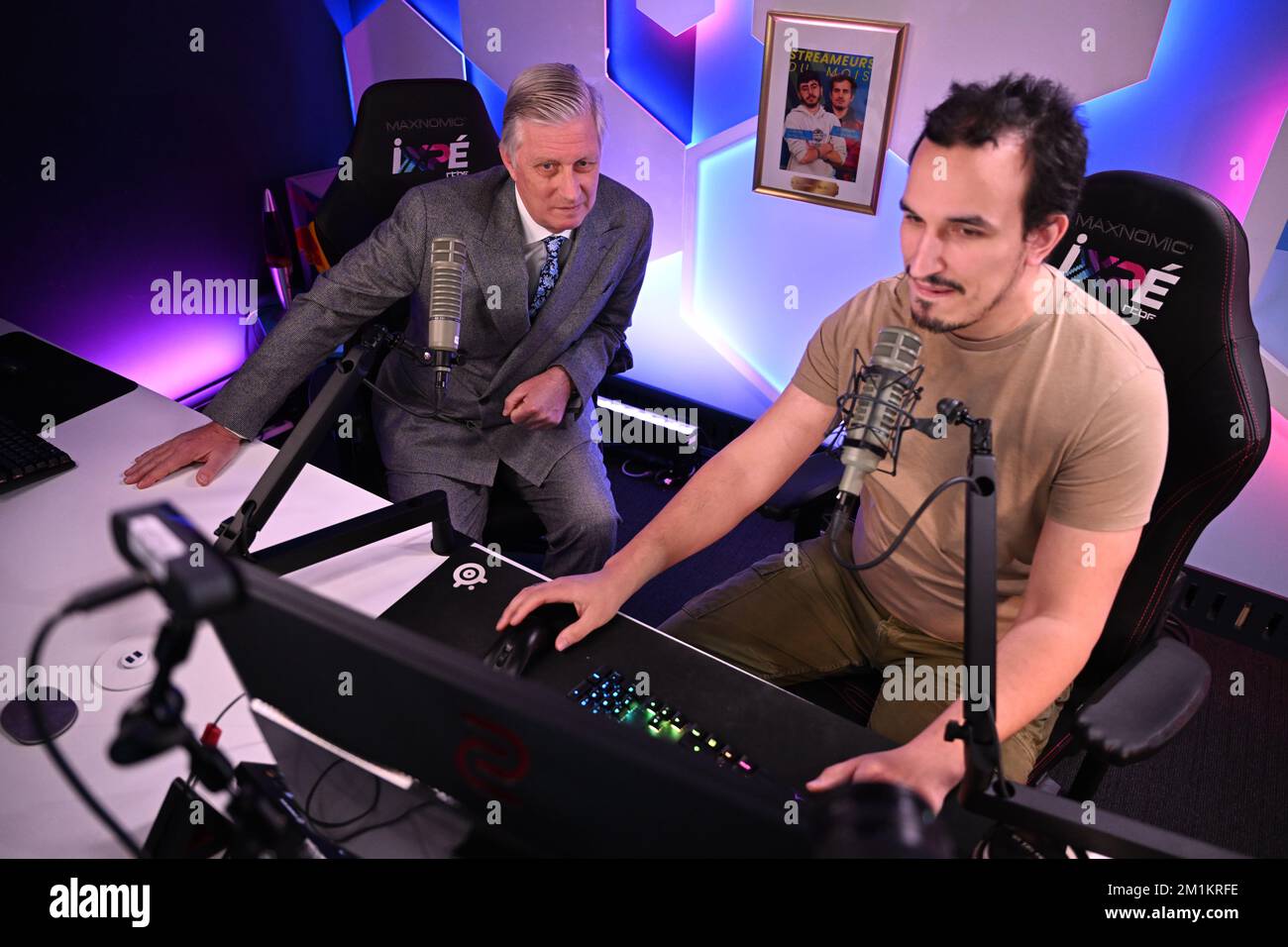 King Philippe - Filip of Belgium and 'Krolay' pictured during a royal ...