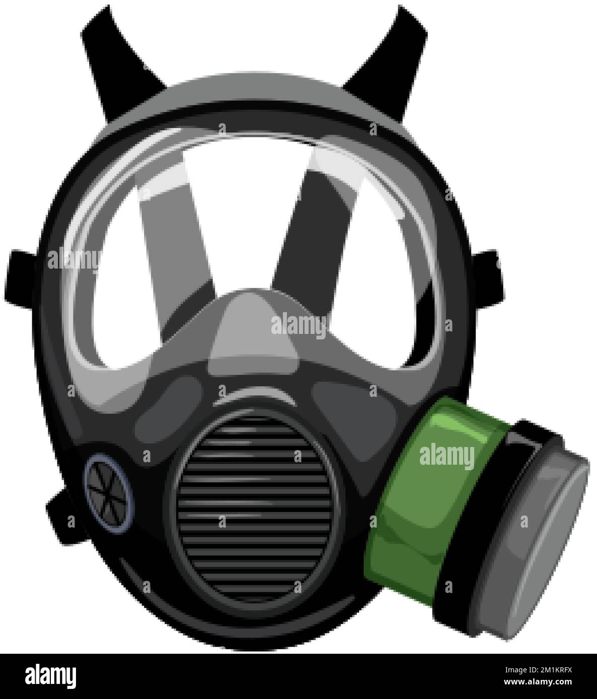 breathing respirator mask cartoon vector illustration Stock Vector ...