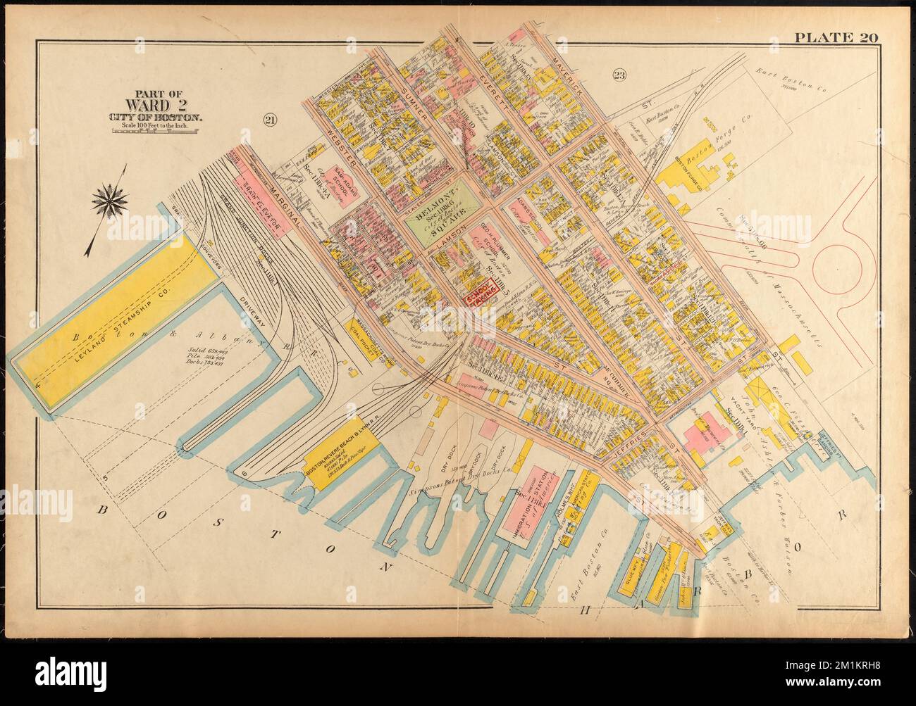 Atlas of the city of Boston, Charlestown and East Boston : plate 20 ...
