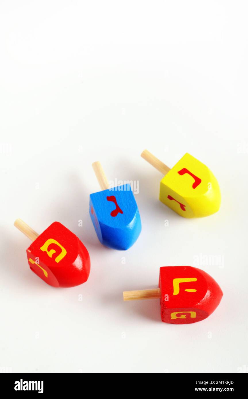 Hanukkah Dreidel - Traditional Jewish holiday Stock Photo - Alamy