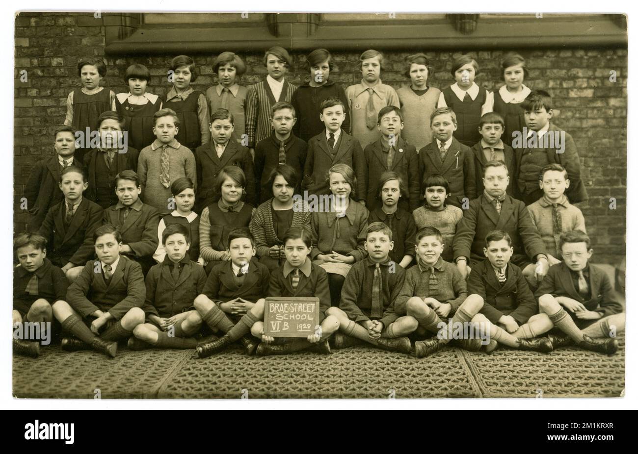 Original 1920's era postcard of Brae Street School V1B dated 1928 (on ...