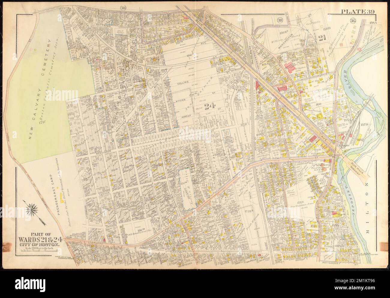 Atlas of the city of Boston, Dorchester : plate 39 , Boston Mass., Maps ...
