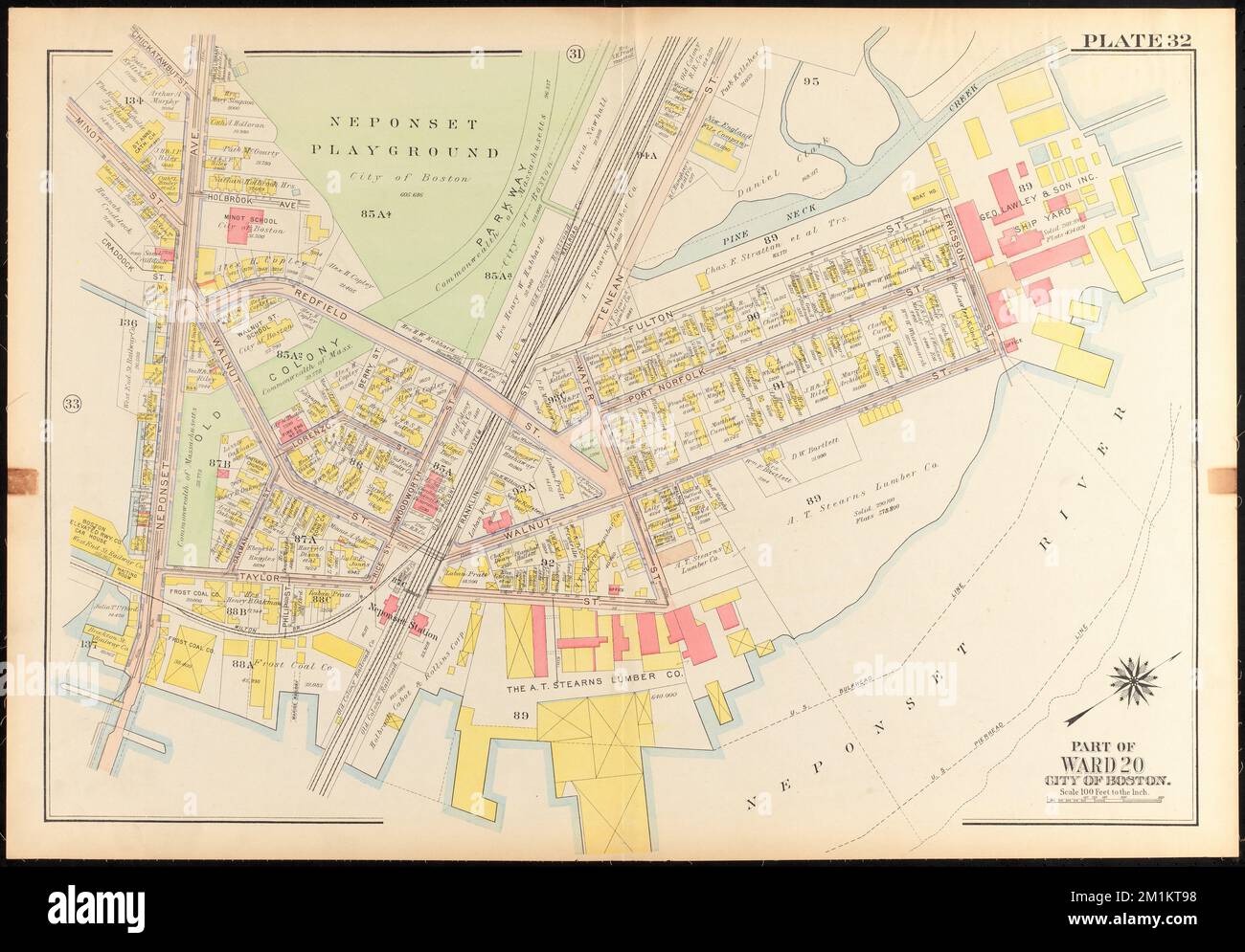 Atlas of the city of Boston, Dorchester : plate 32 , Boston Mass., Maps ...