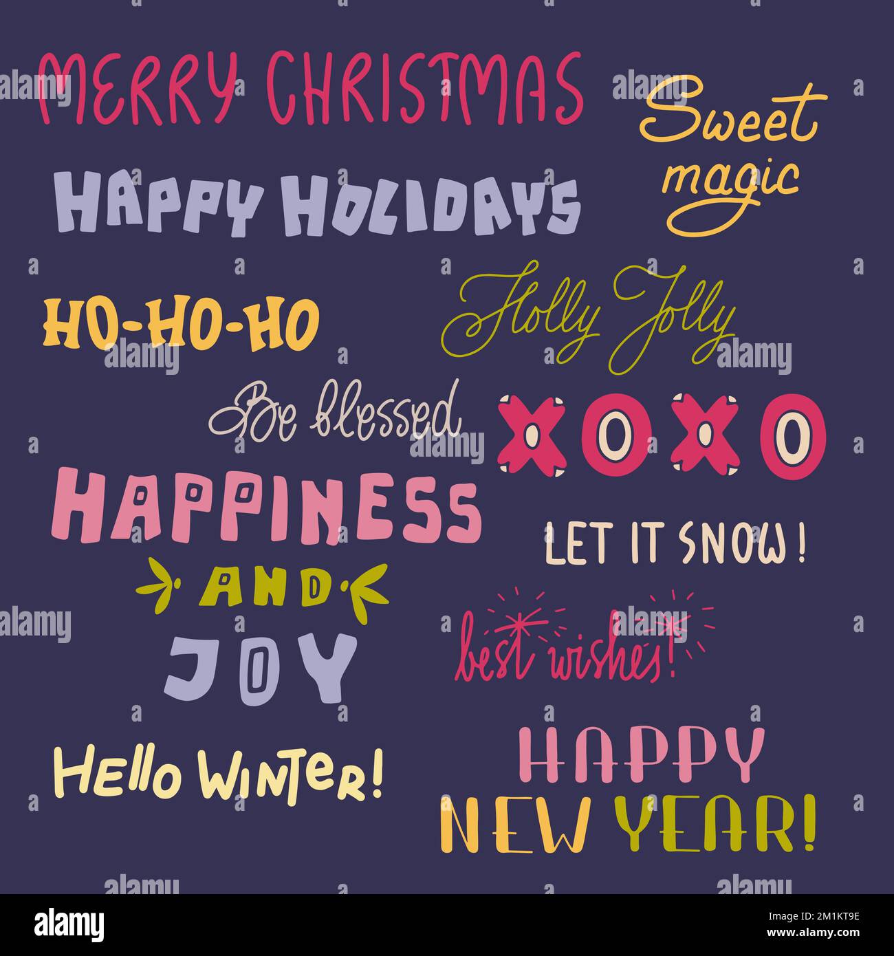 New year text written Stock Vector Images - Alamy