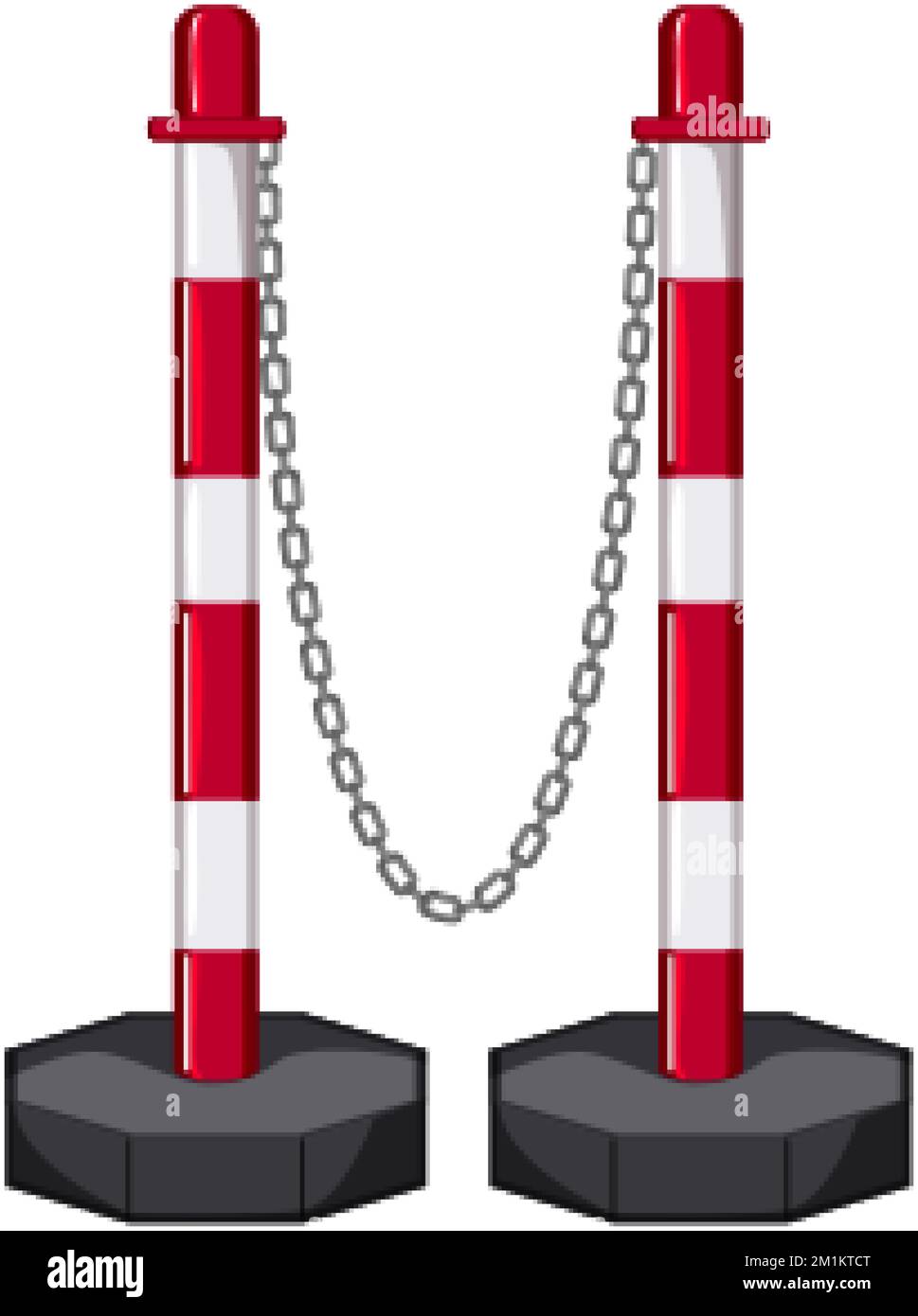 security road barrier cartoon vector illustration Stock Vector Image ...