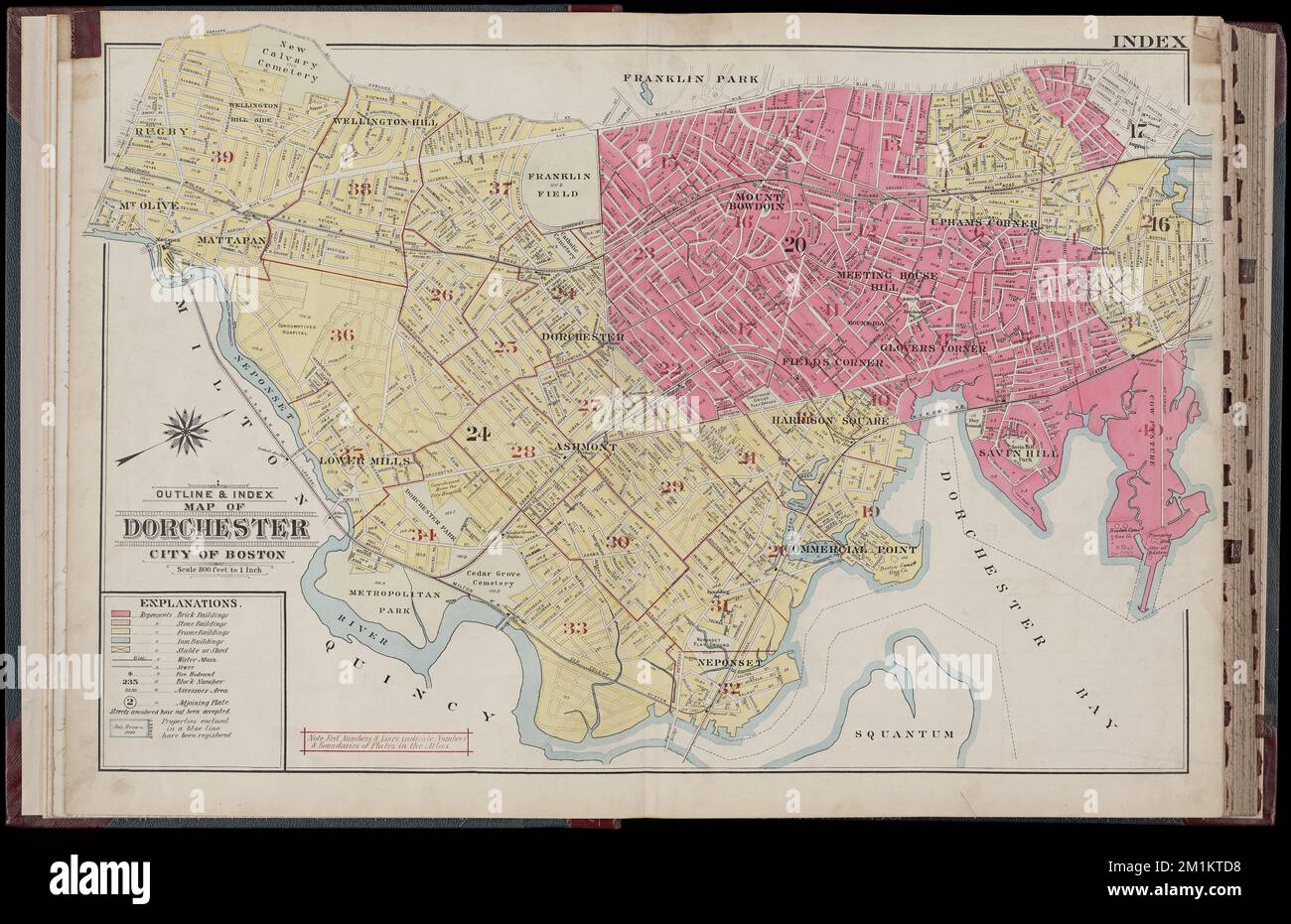 Atlas of the city of Boston, Dorchester : from actual surveys and ...
