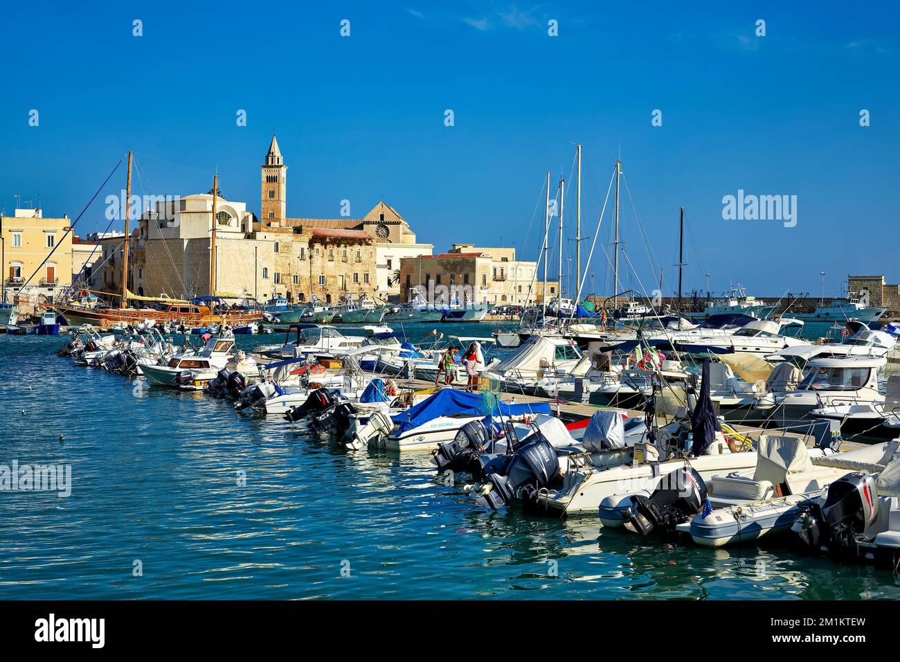 Apulia Puglia Italy. Trani. The seaport Stock Photo - Alamy