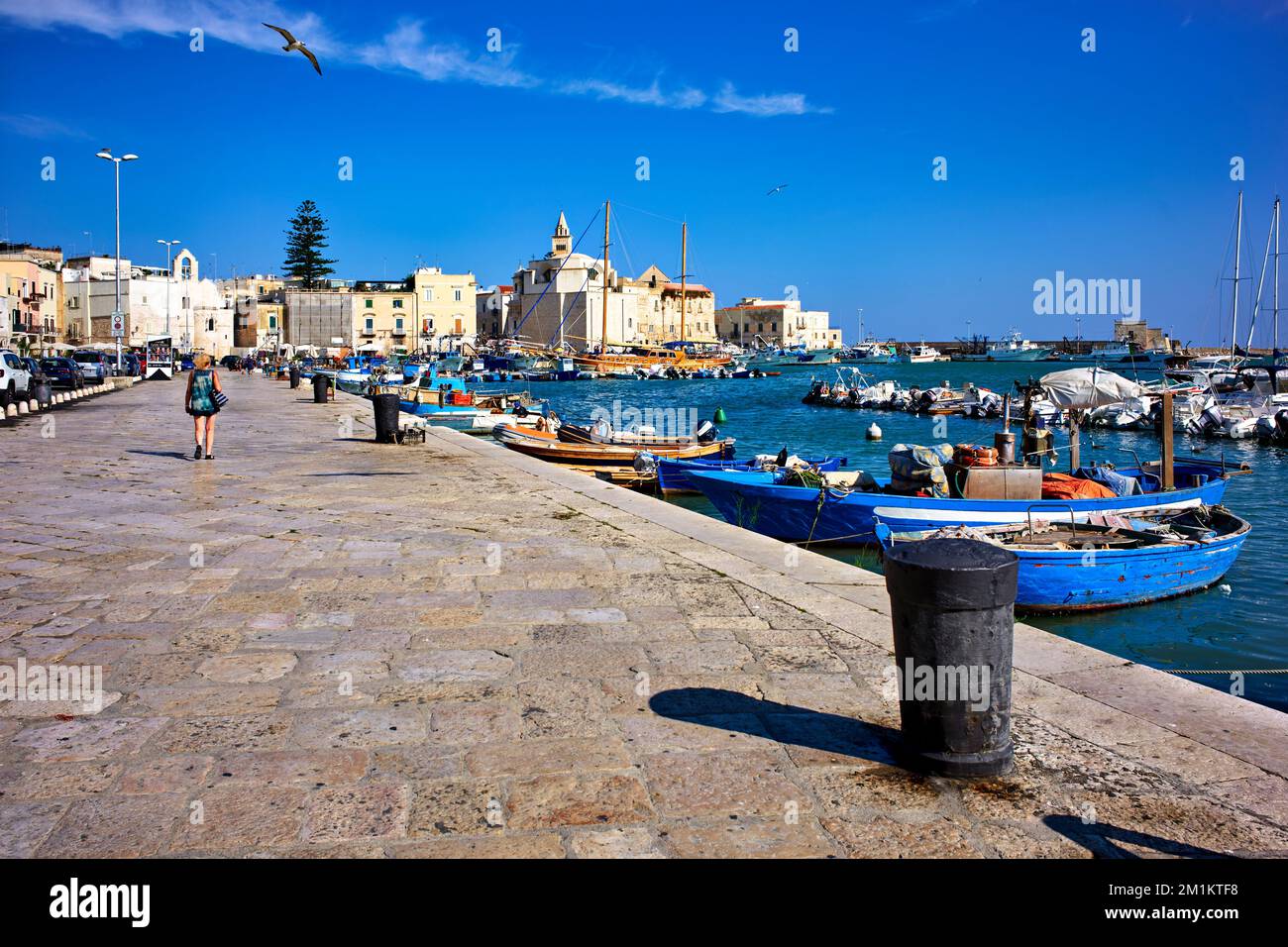 Apulia Puglia Italy. Trani. The seaport Stock Photo - Alamy