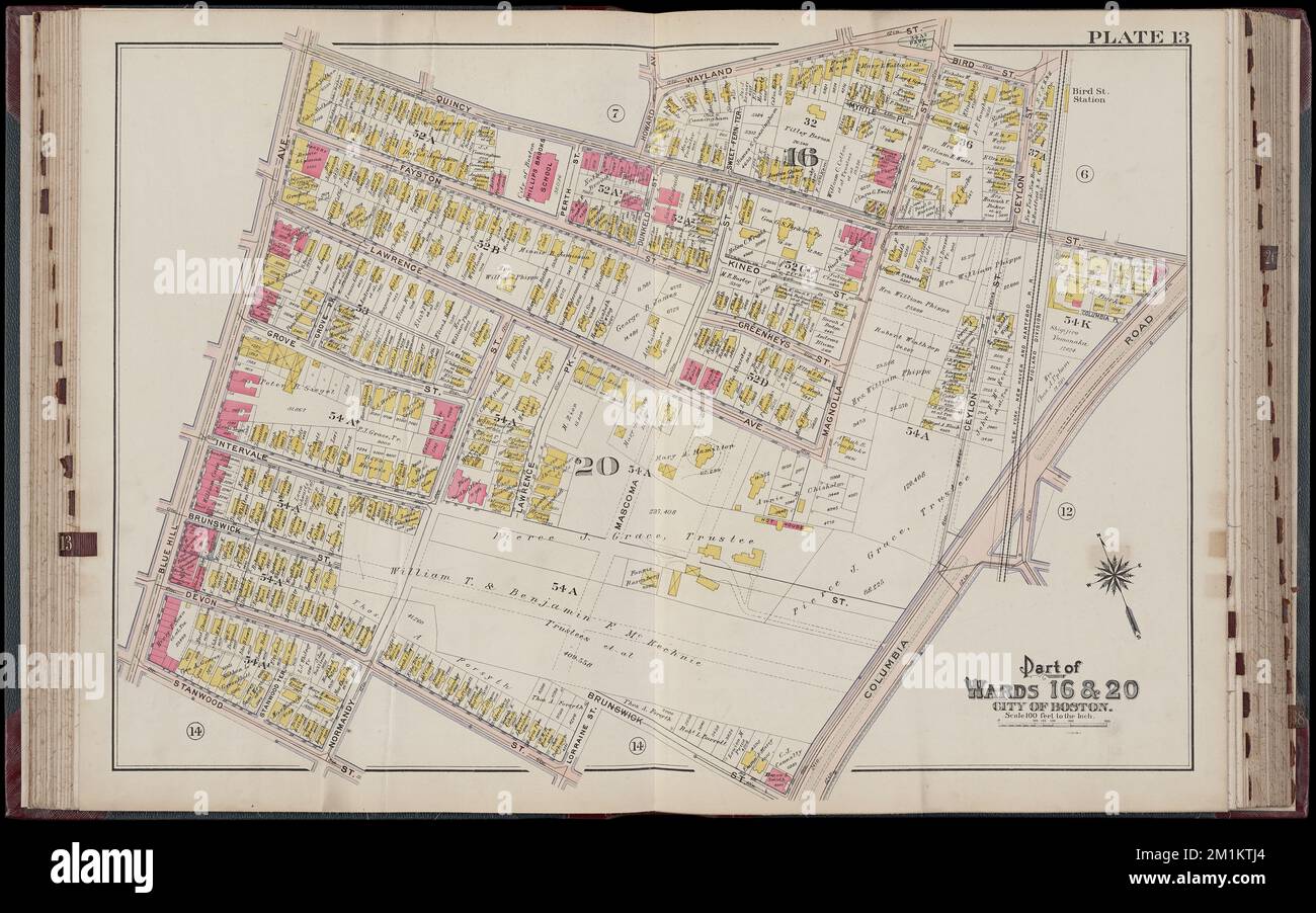 Atlas of the city of Boston, Dorchester : from actual surveys and ...