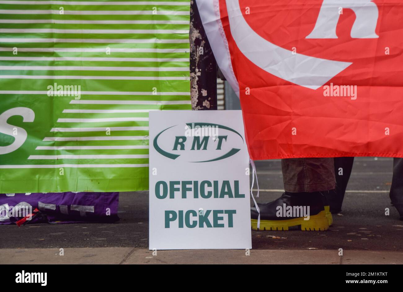 London, England, UK. 13th Dec, 2022. RMT (Rail, Maritime and Transport ...