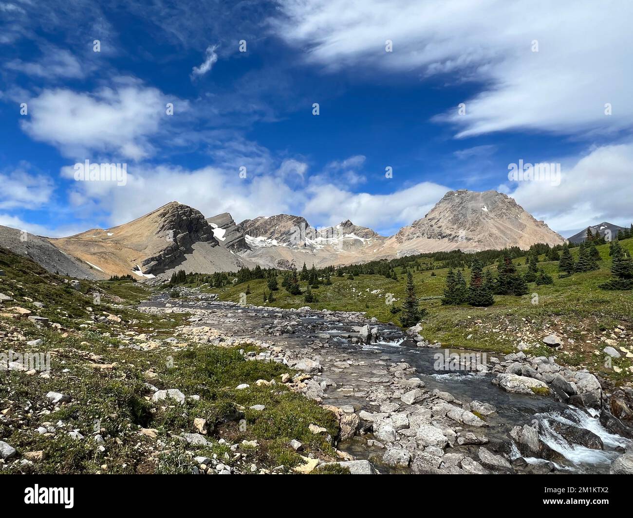 A beautiful view of the Brazeau Loop Trail in Jasper National Park ...