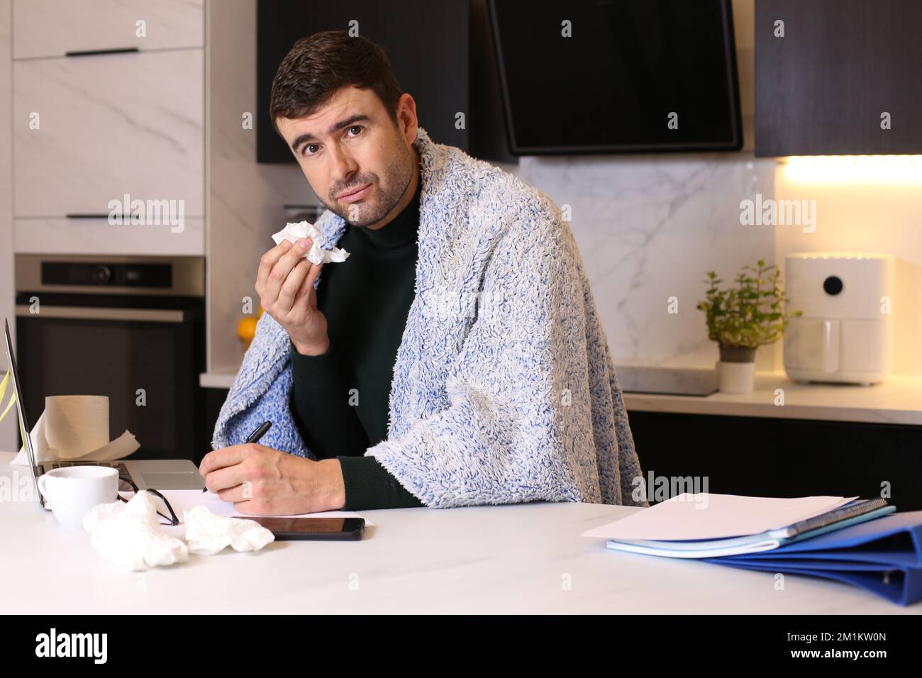 Cold working from home hi-res stock photography and images - Alamy