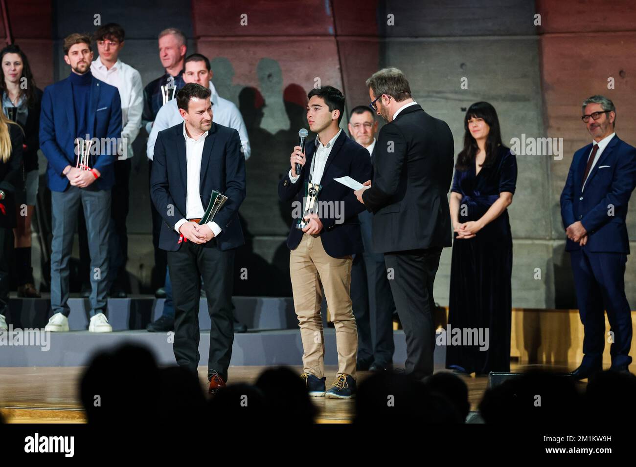 Paris, France - December 12, 2022, LE JOSSEC Tom and PEU Samuel during ...