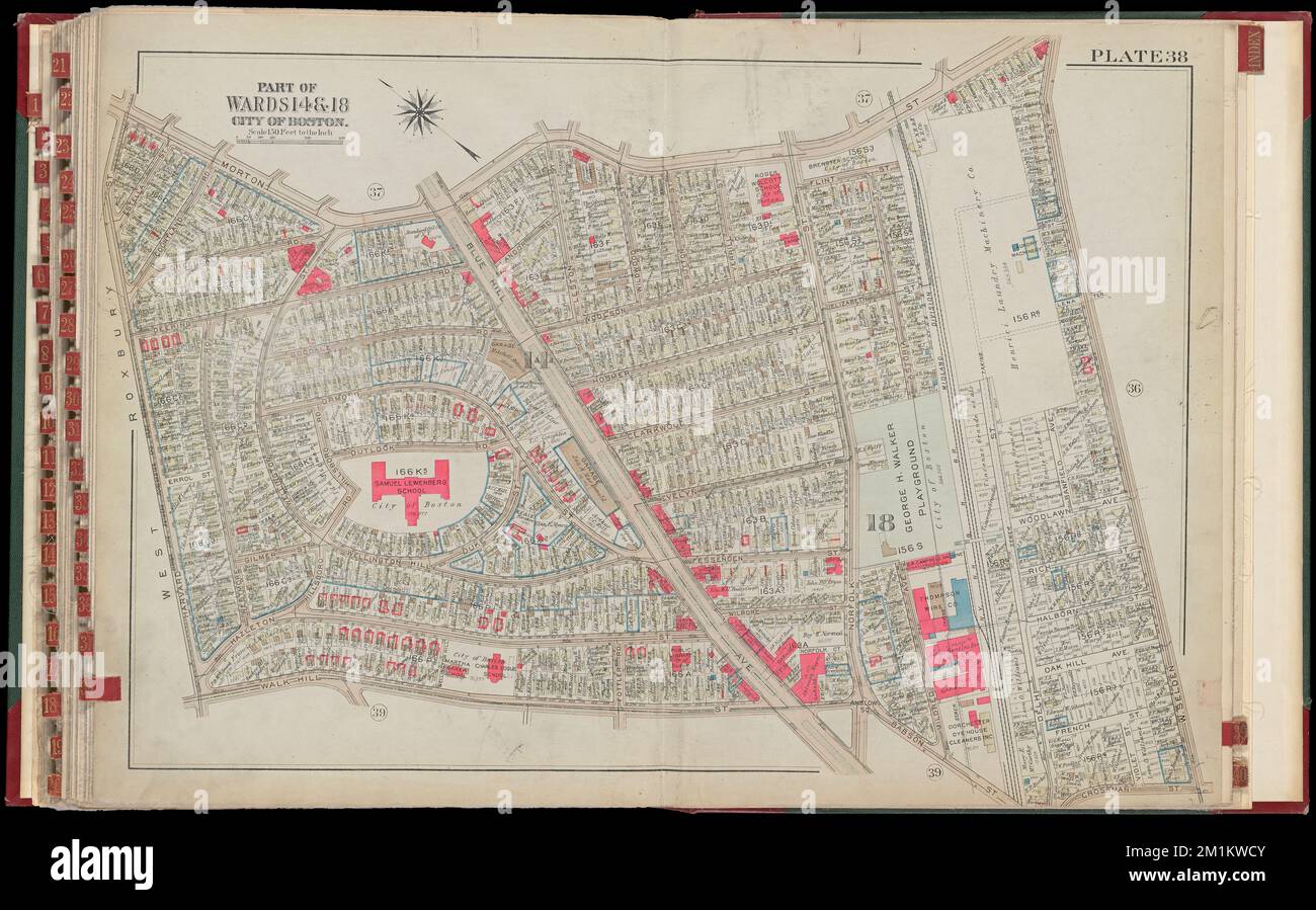 Atlas of the city of Boston, Dorchester : from actual surveys and official plans : plate 38 ...