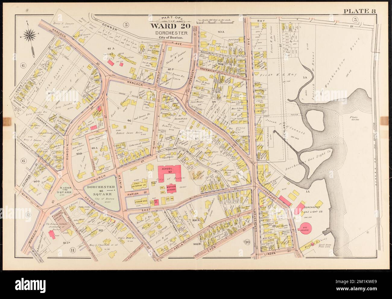 Atlas of the city of Boston, Dorchester, Mass. : plate 8 , Boston Mass ...