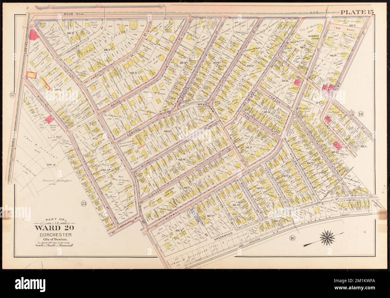 Atlas of the city of Boston, Dorchester, Mass. : plate 15 , Boston Mass ...