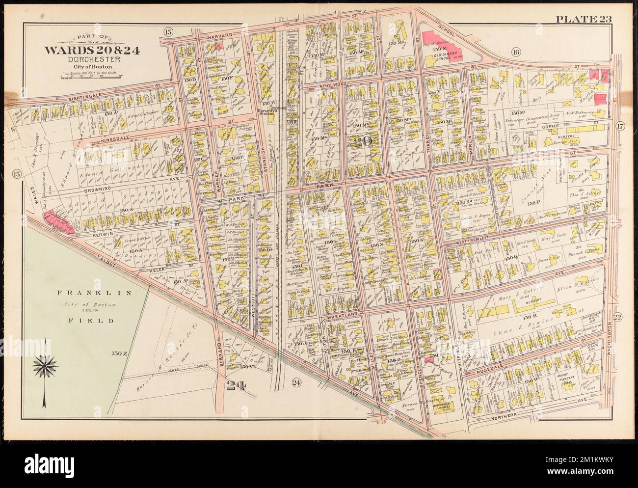 Atlas of the city of Boston, Dorchester, Mass. : plate 23 , Boston Mass ...