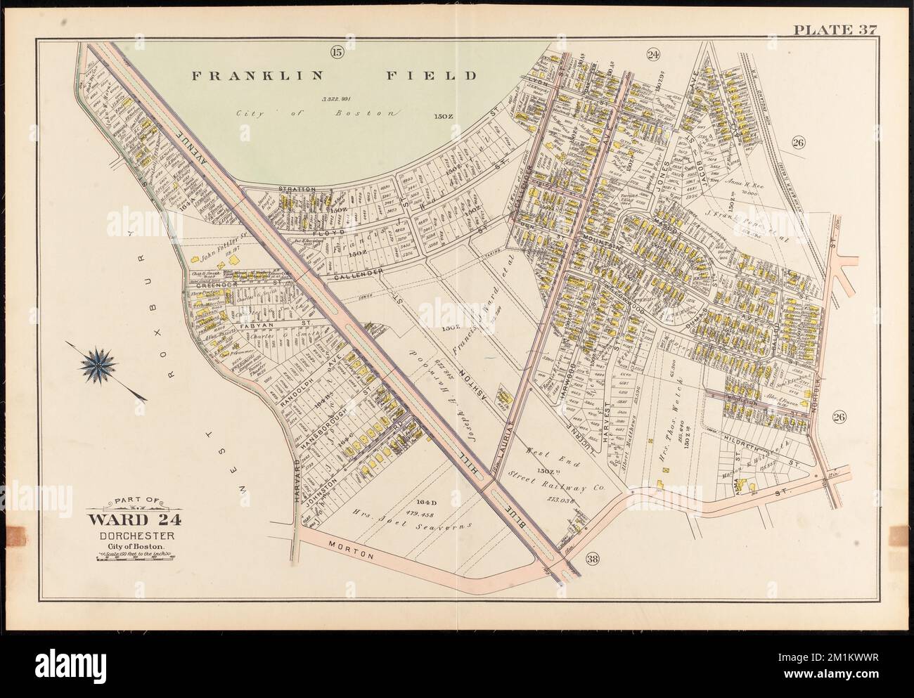 Atlas of the city of Boston, Dorchester, Mass. : plate 37 , Boston Mass ...