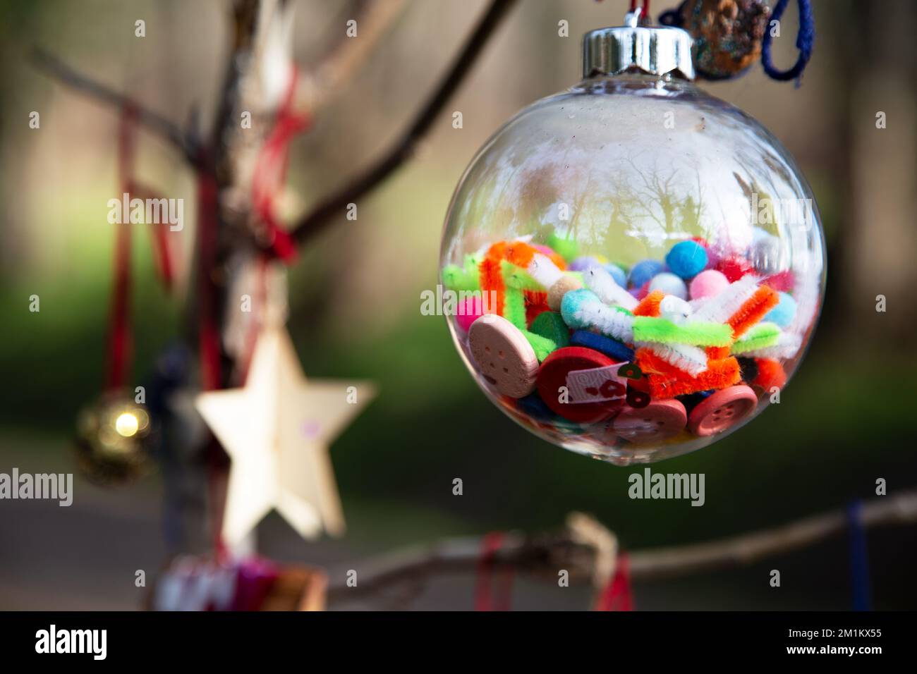 Festive decorations hang hi-res stock photography and images - Alamy