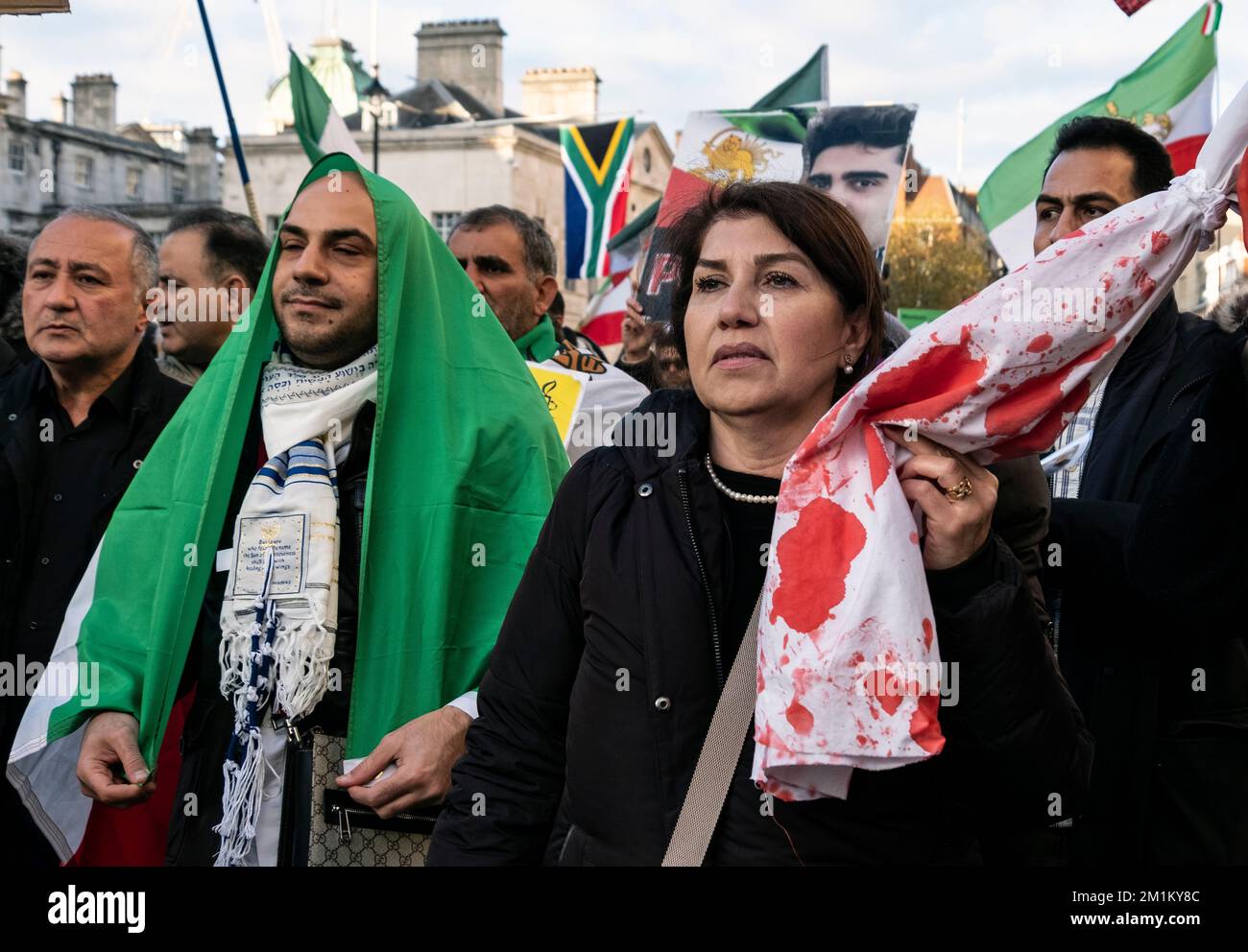 Iranians in London protest against the Islamic Republic in Iran ...