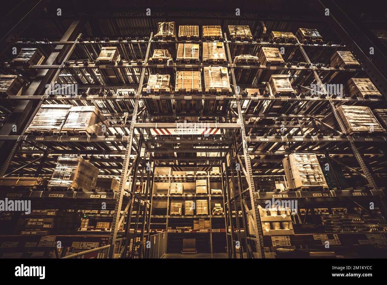An interior of a warehouse Stock Photo - Alamy