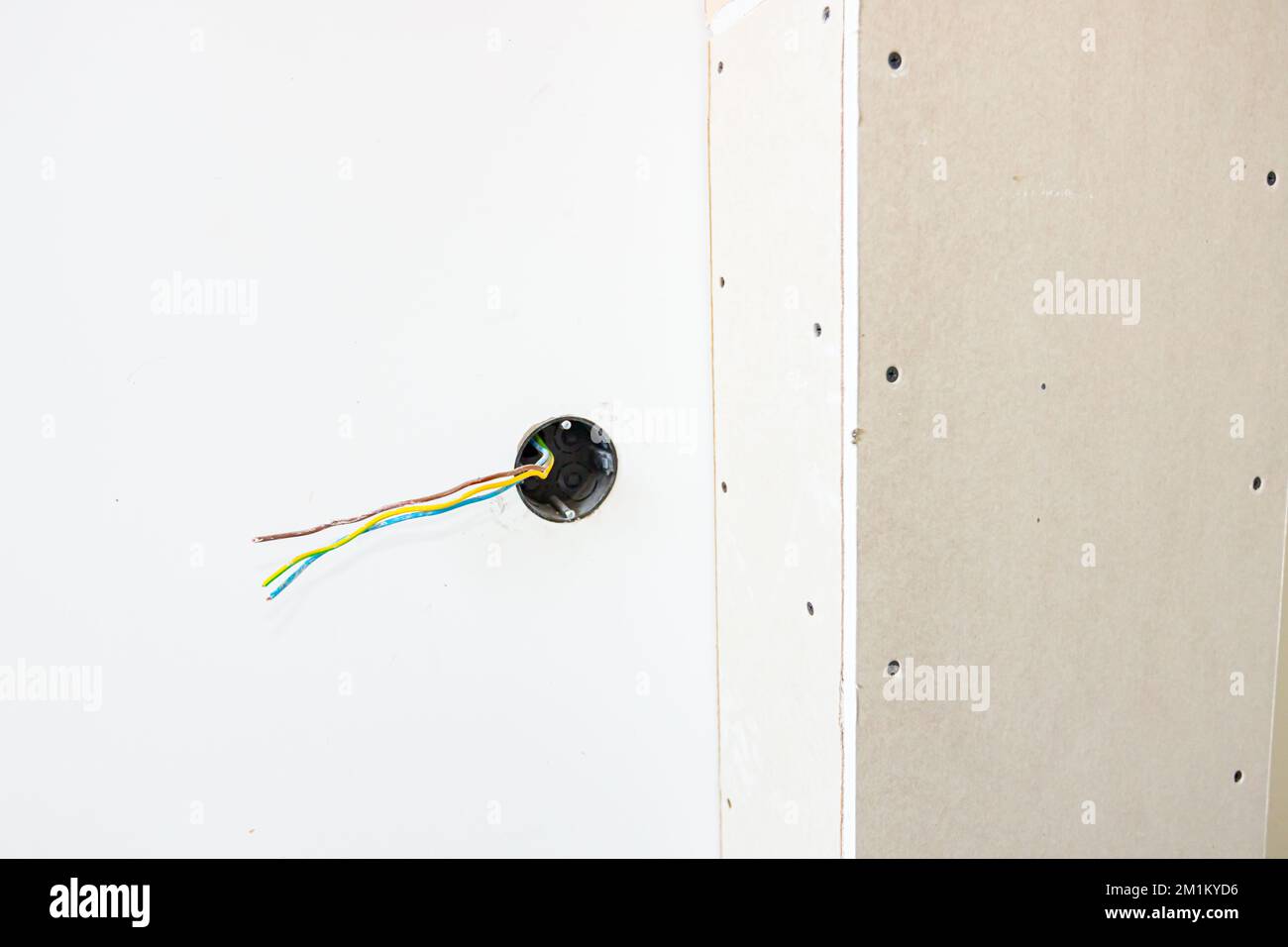 Exposed one electrical socket with the top cover removed for ...