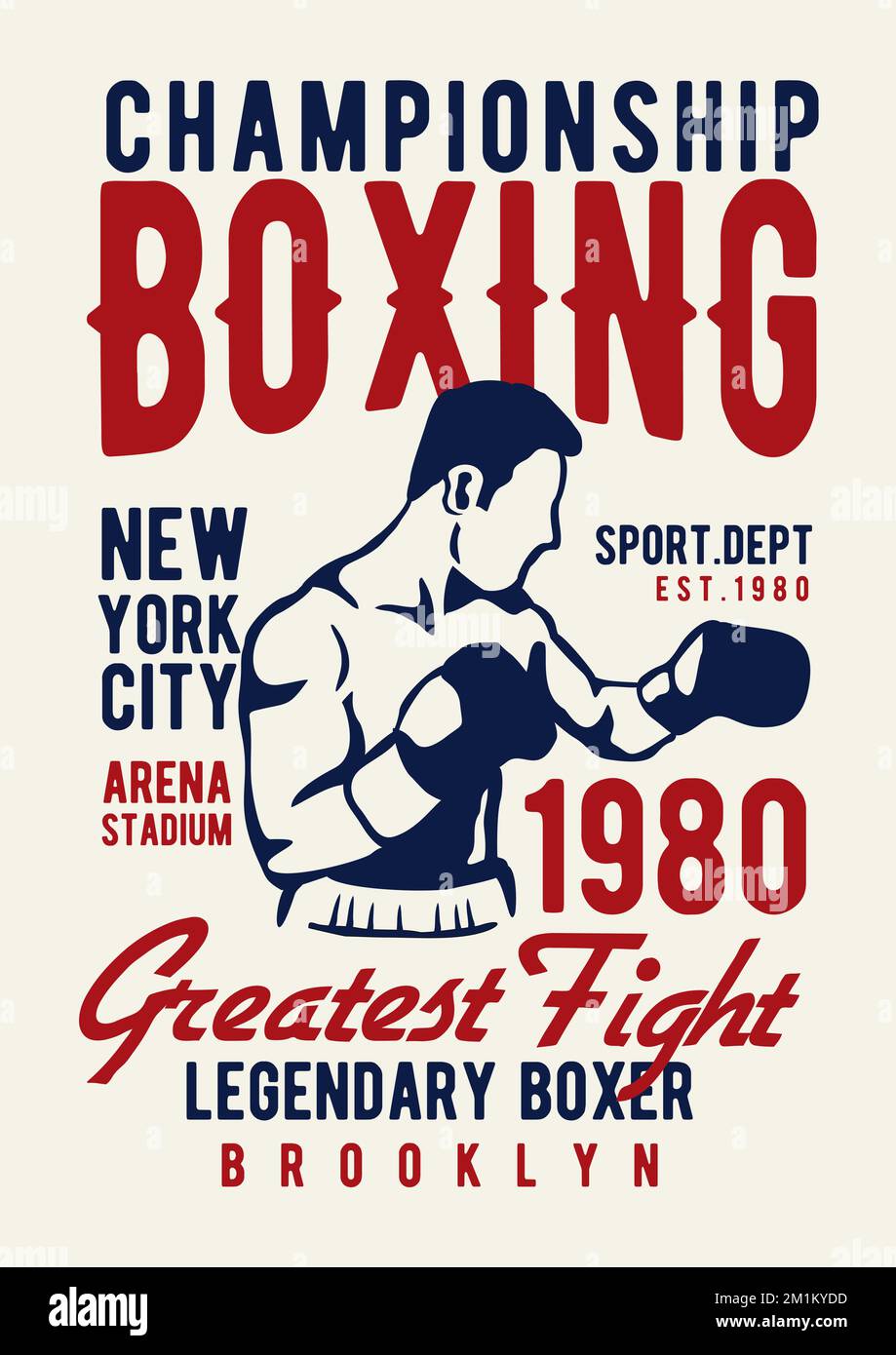 Old boxing poster hi-res stock photography and images - Alamy