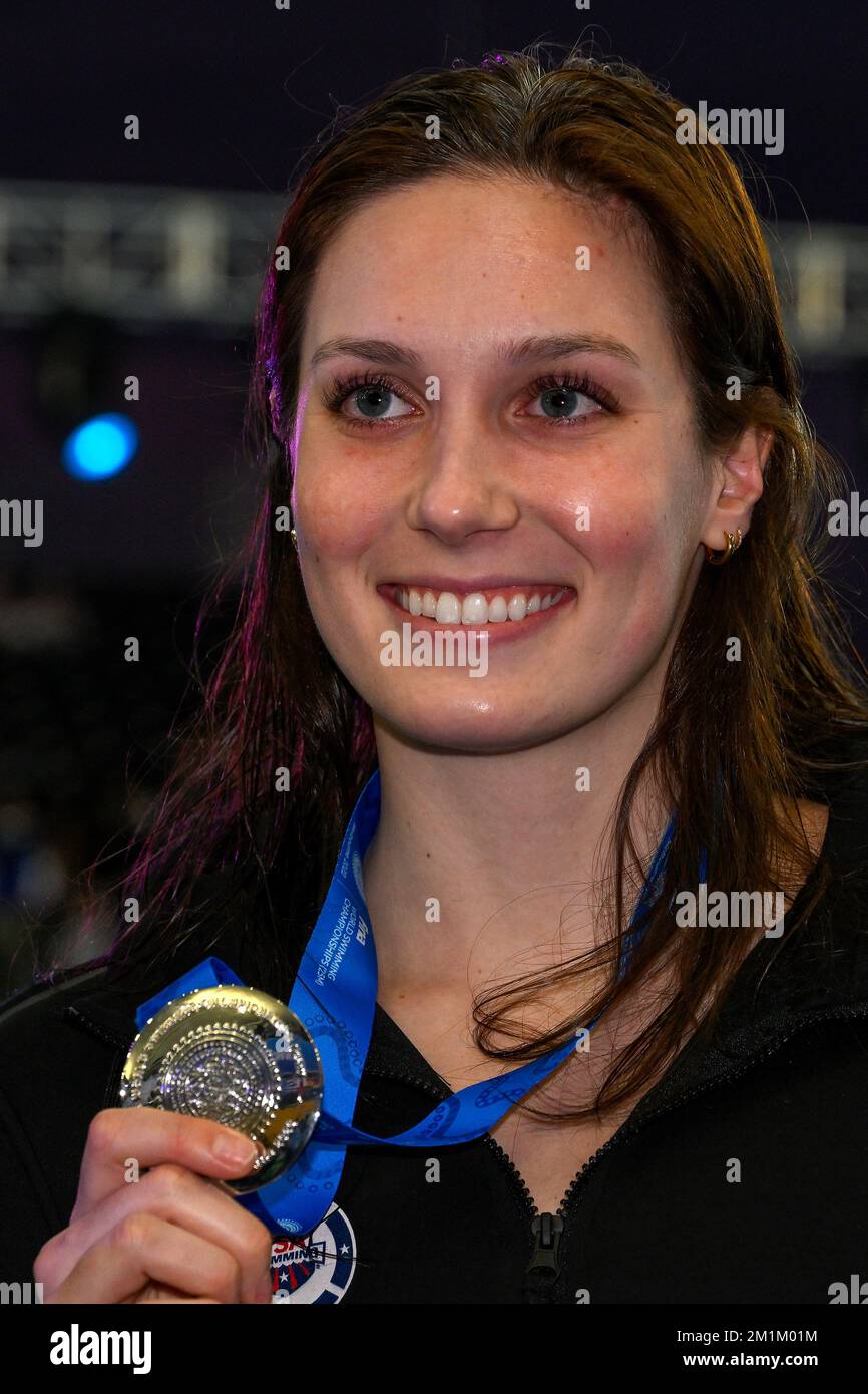 Melbourne, Australia. 11th Dec, 2022. Alex Walsh of United States shows ...