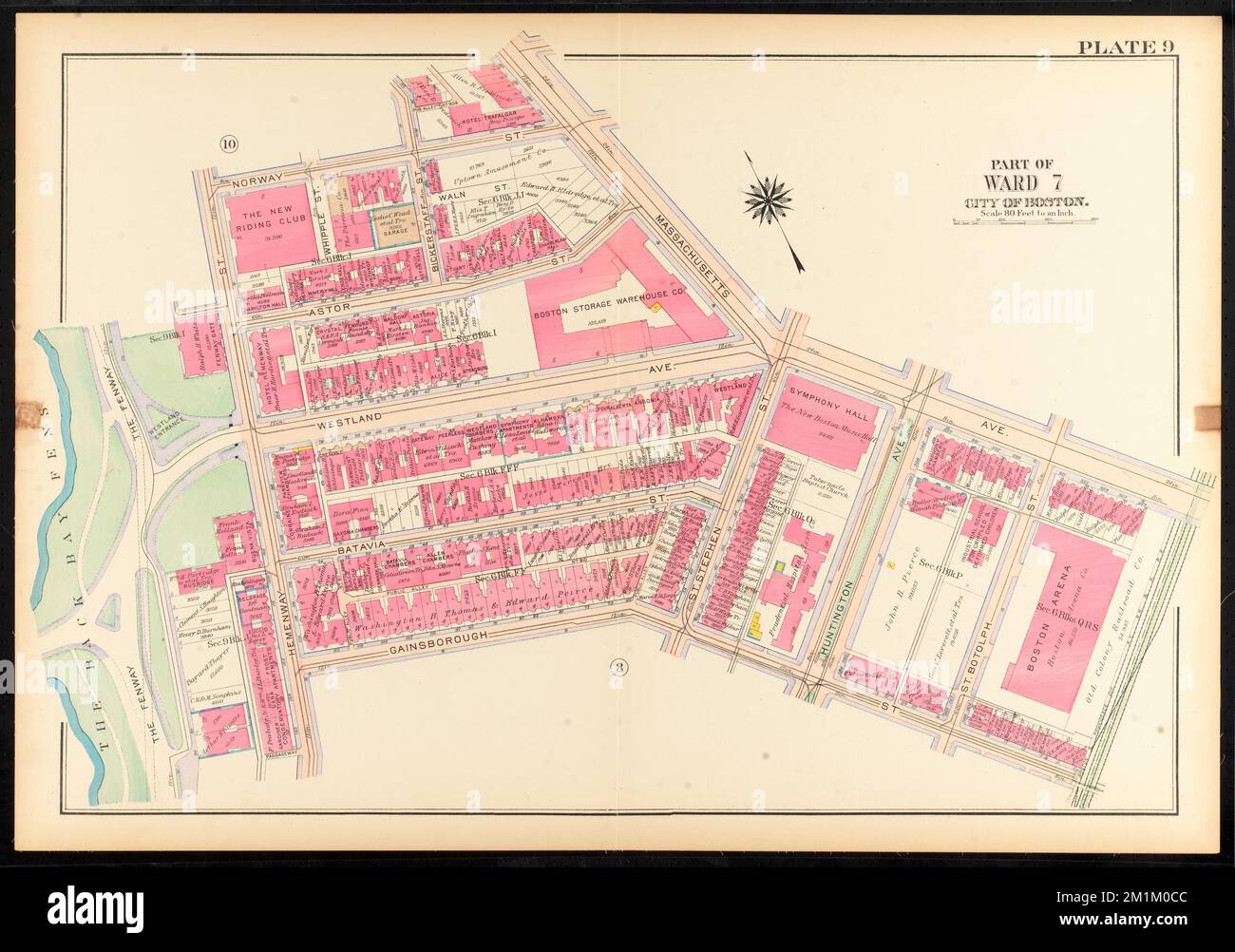 Atlas of the city of Boston, Roxbury : plate 9 , Boston Mass., Maps ...