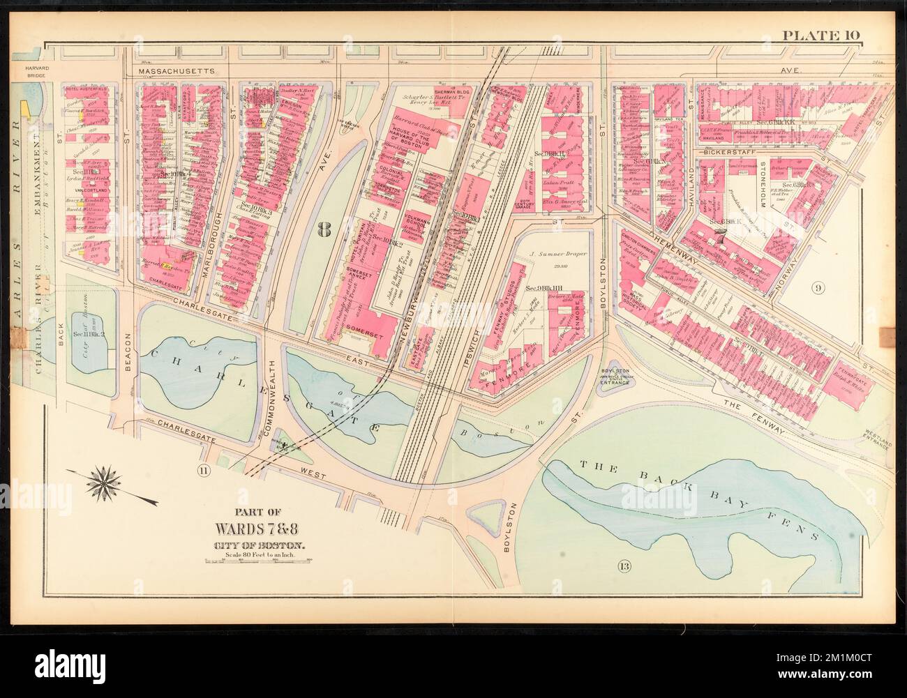 Atlas of the city of Boston, Roxbury : plate 10 , Boston Mass., Maps ...