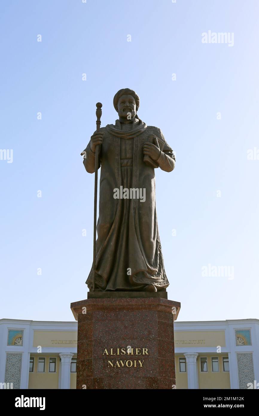 Alisher Navoi statue, State University of Language and Literature ...